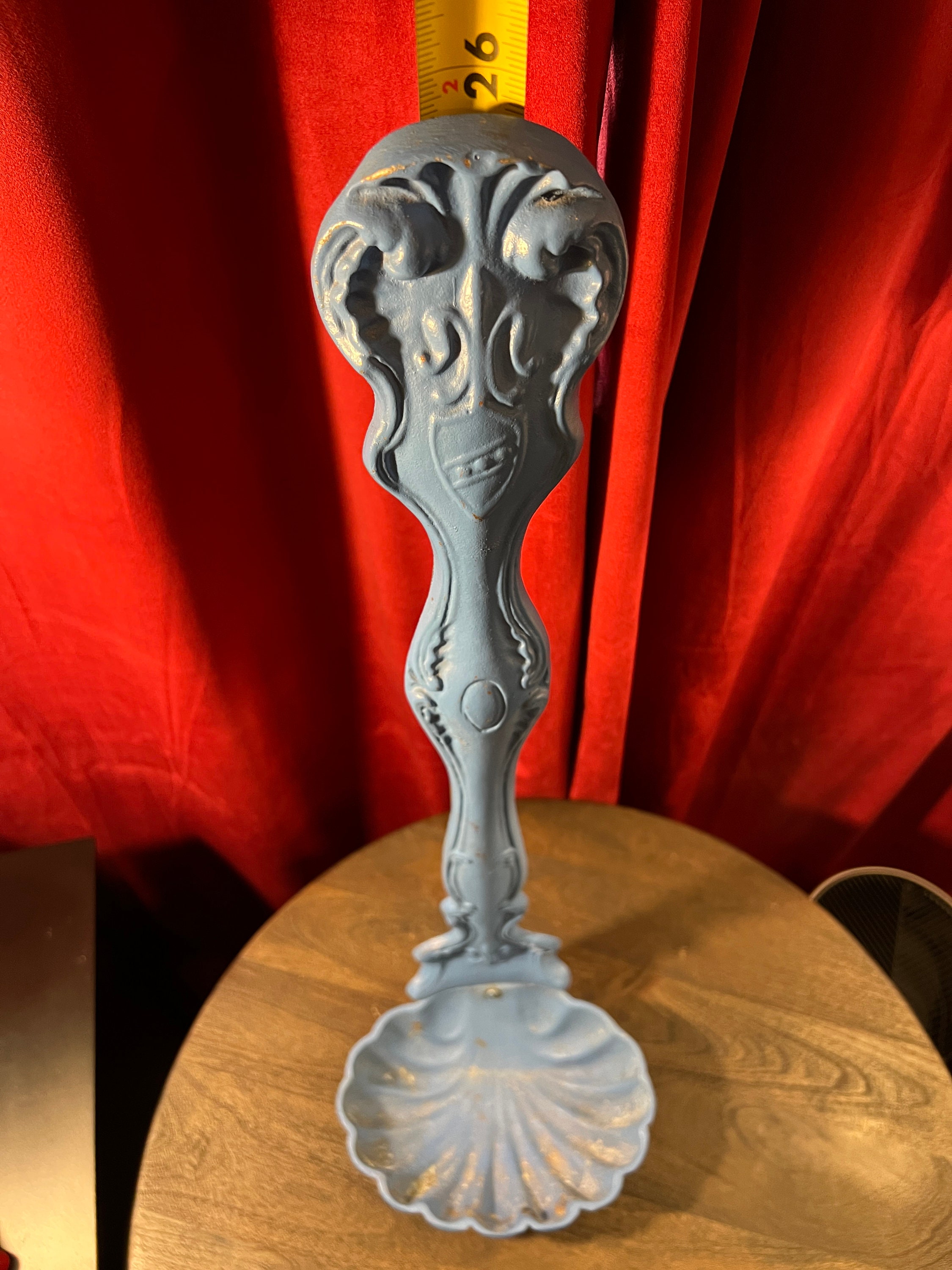 Vintage Royal Cast Metal Decorative Ladle Display Hanging Pastel Blue ...
