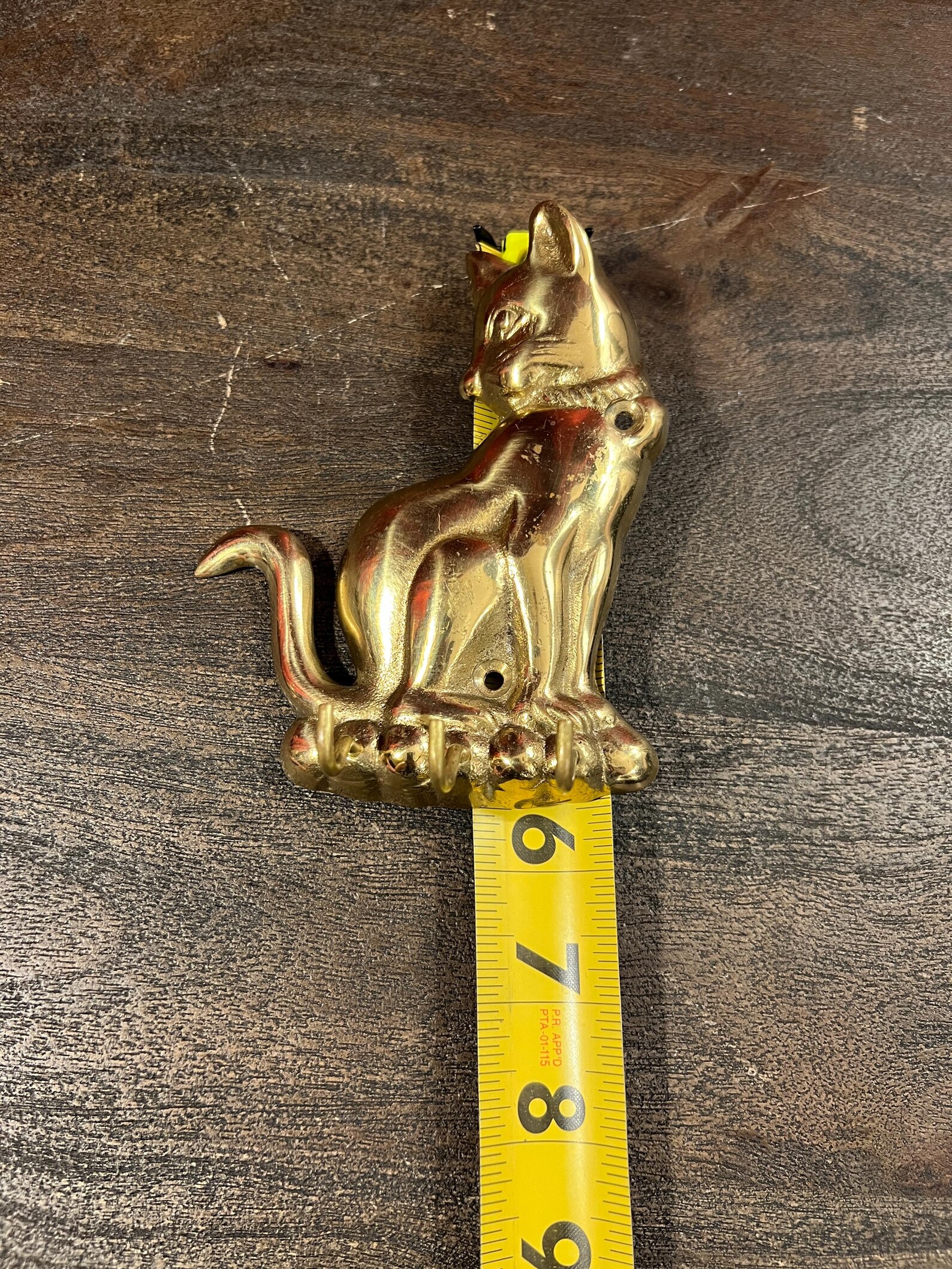 Vintage Brass Cat Kitten Key Holder / Brass Cat Key Hook - Etsy