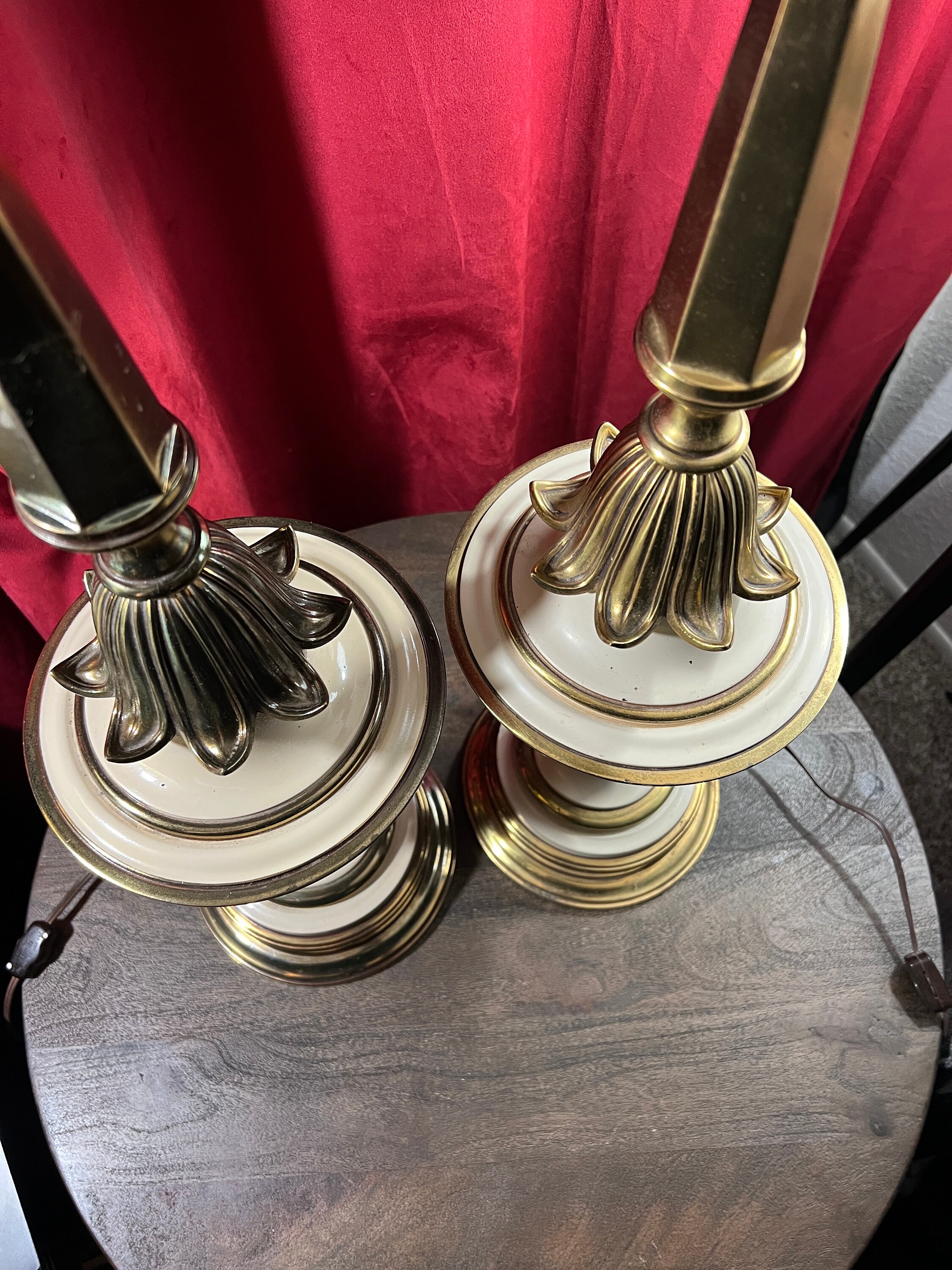 Set of 2 Stiffel Torchiere / Buffet Table Top Vintage Lamps - Etsy