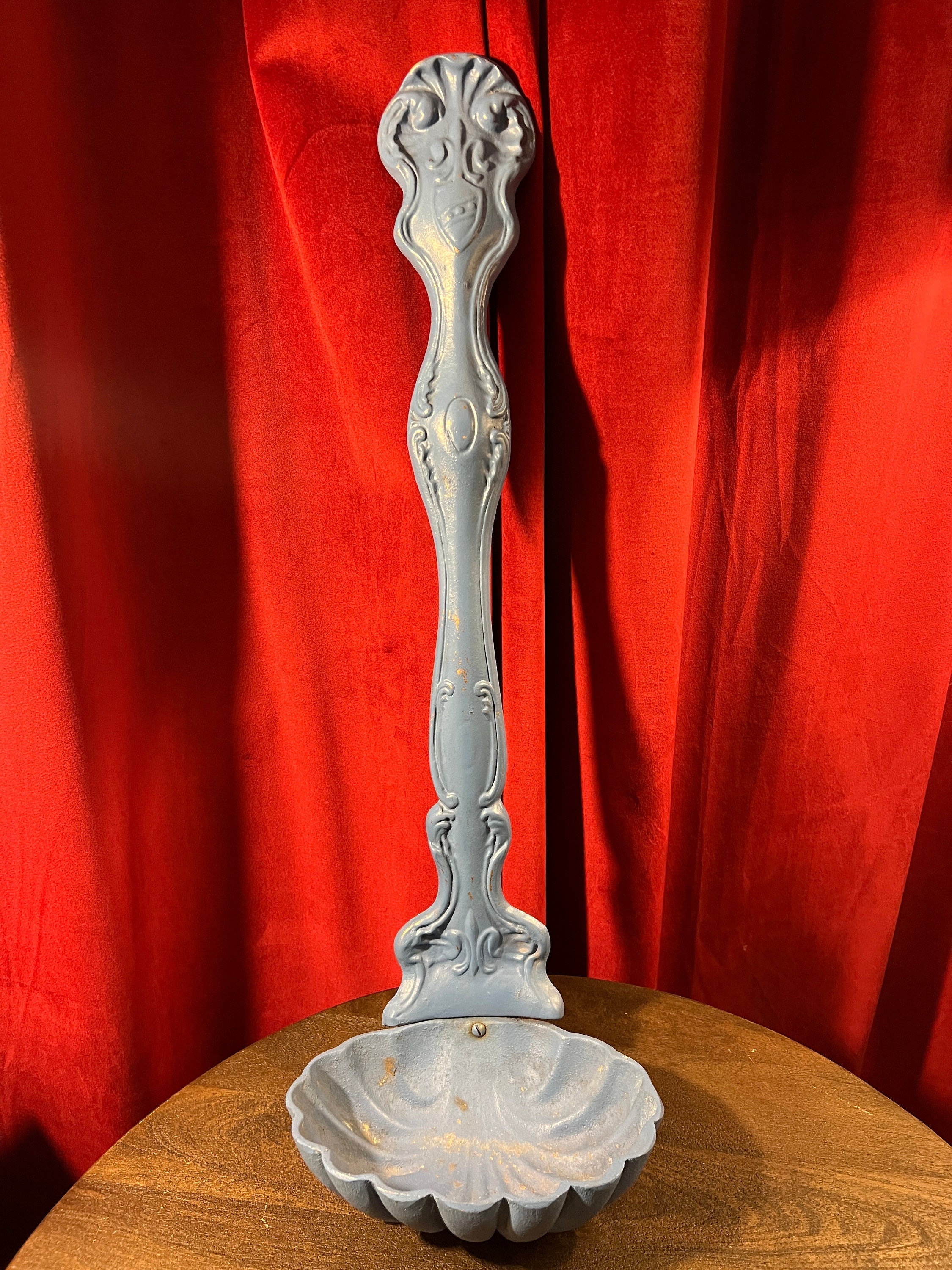 Vintage Royal Cast Metal Decorative Ladle Display Hanging Pastel Blue ...