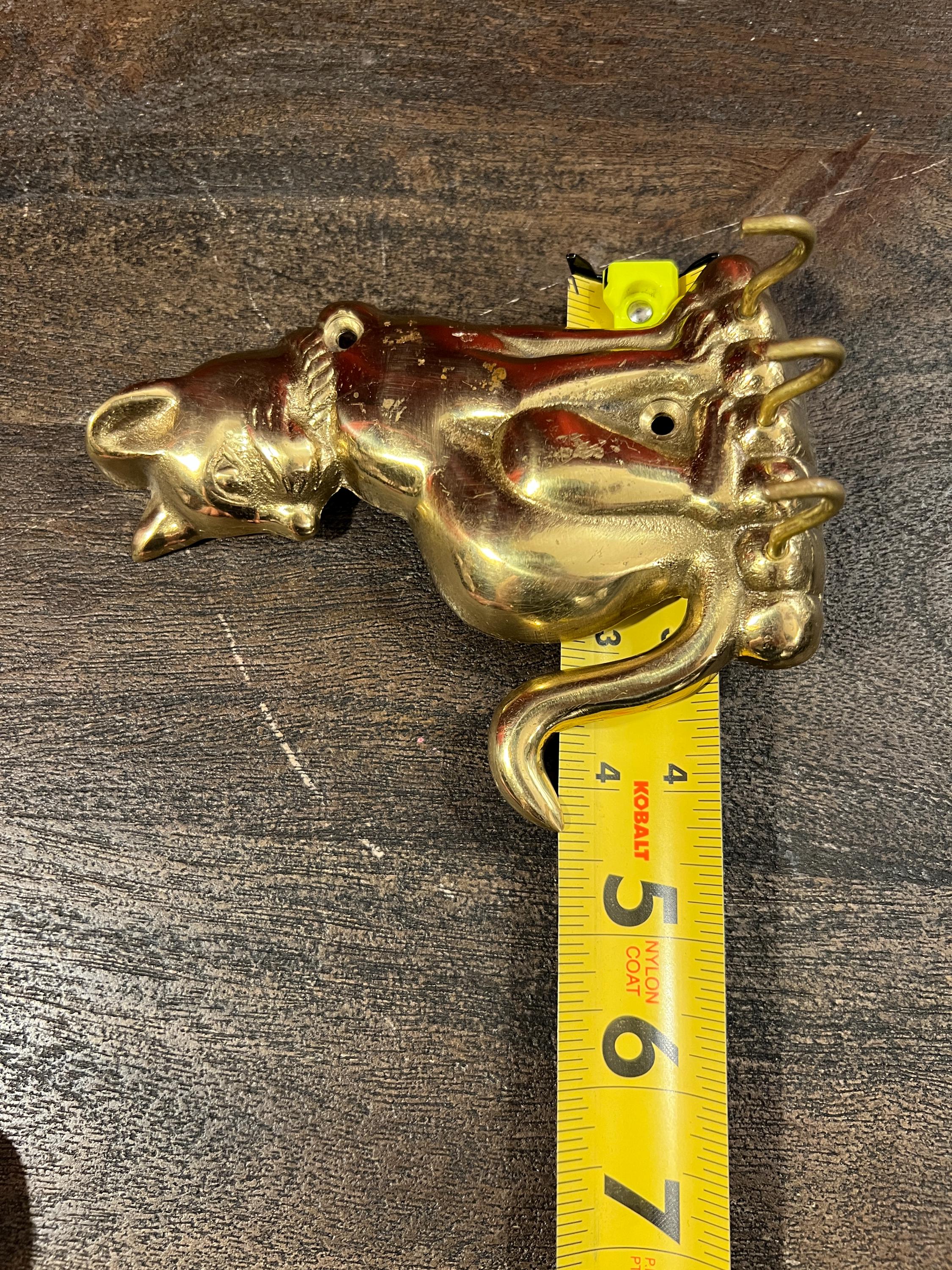 Vintage Brass Cat Kitten Key Holder / Brass Cat Key Hook - Etsy