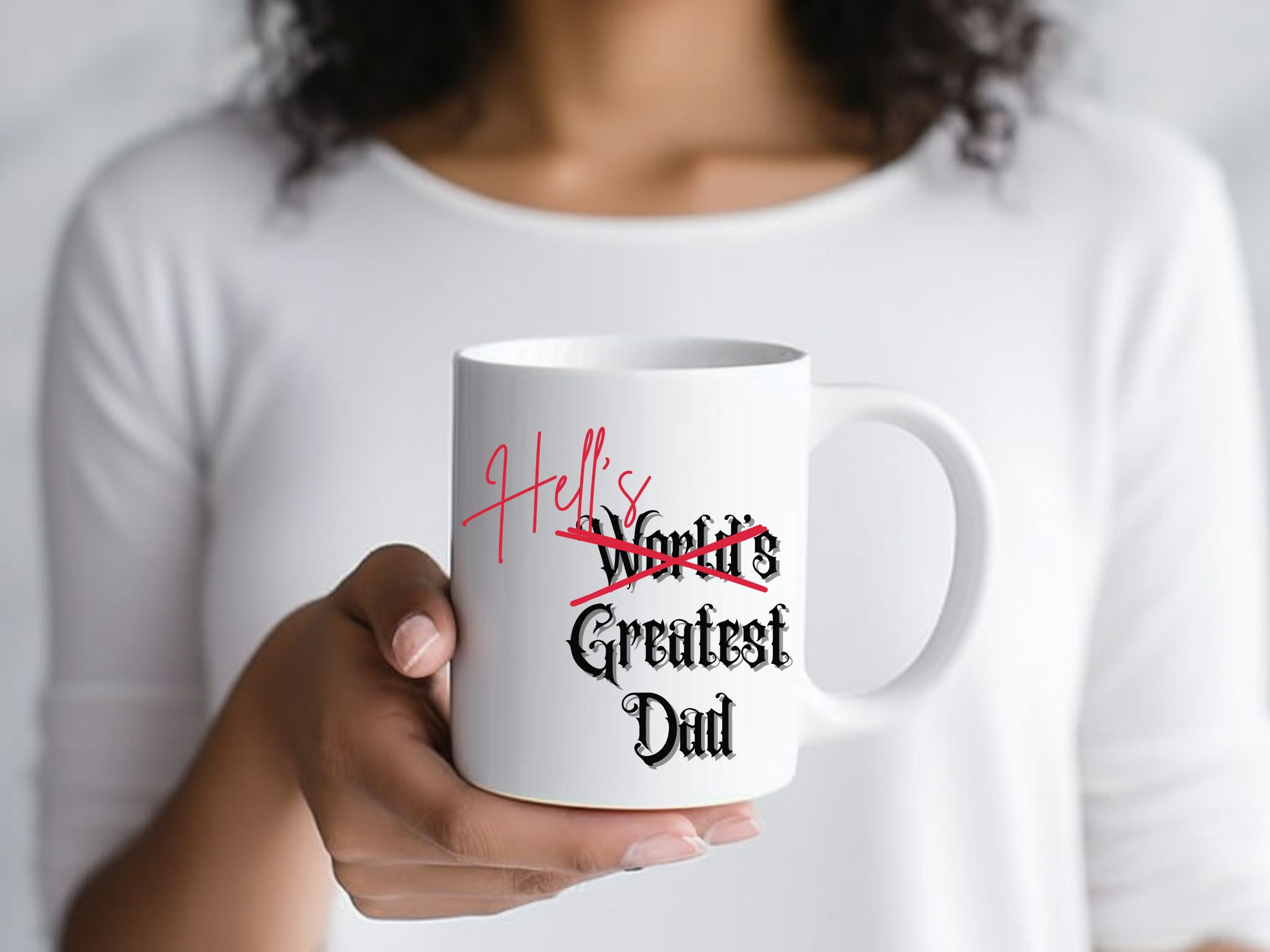 Lucifer Morningstar Hells Greatest Dad Coffee Mug Gift for Fathers Day ...