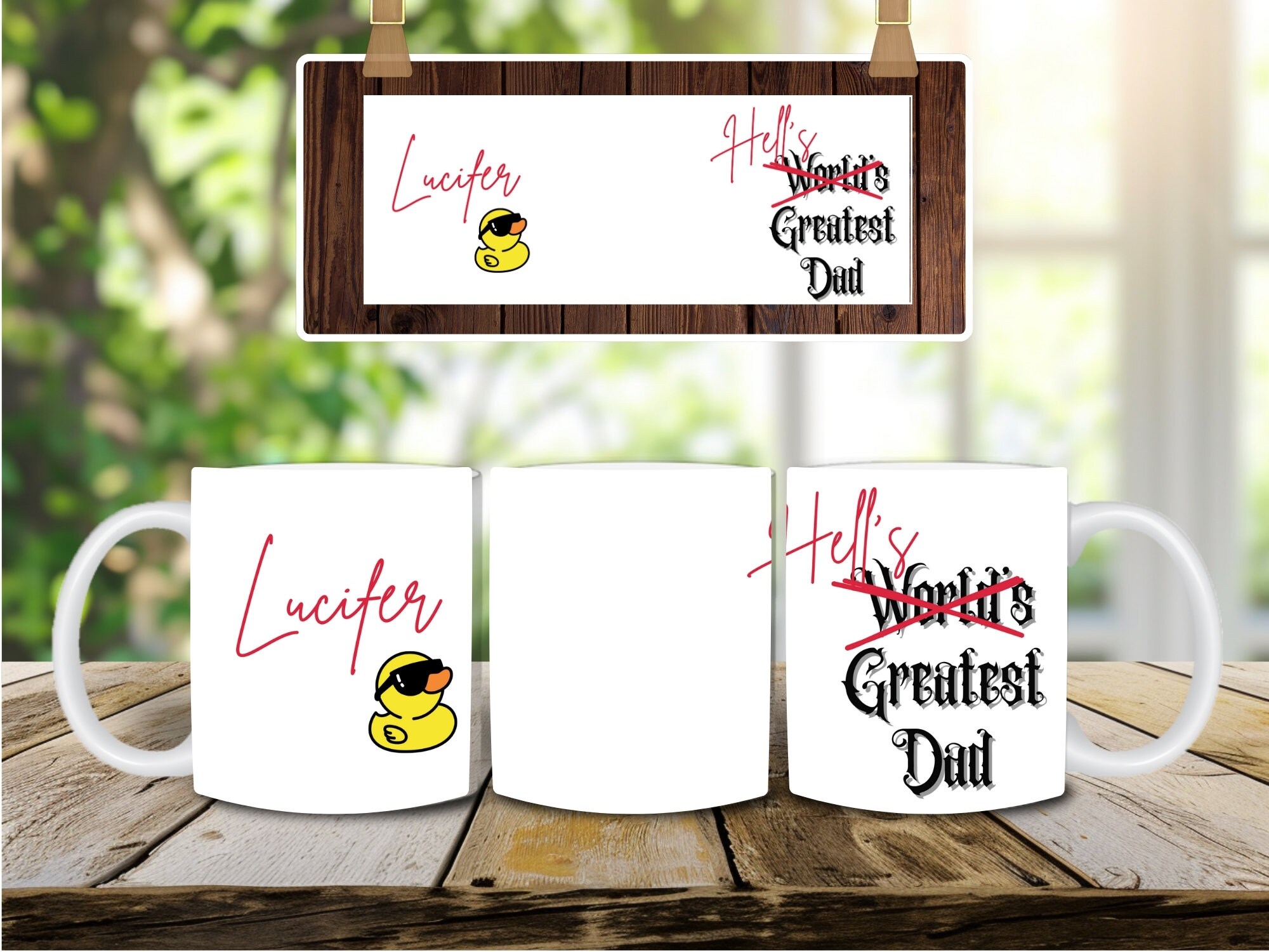 Lucifer Morningstar Hells Greatest Dad Coffee Mug Gift for Fathers Day ...