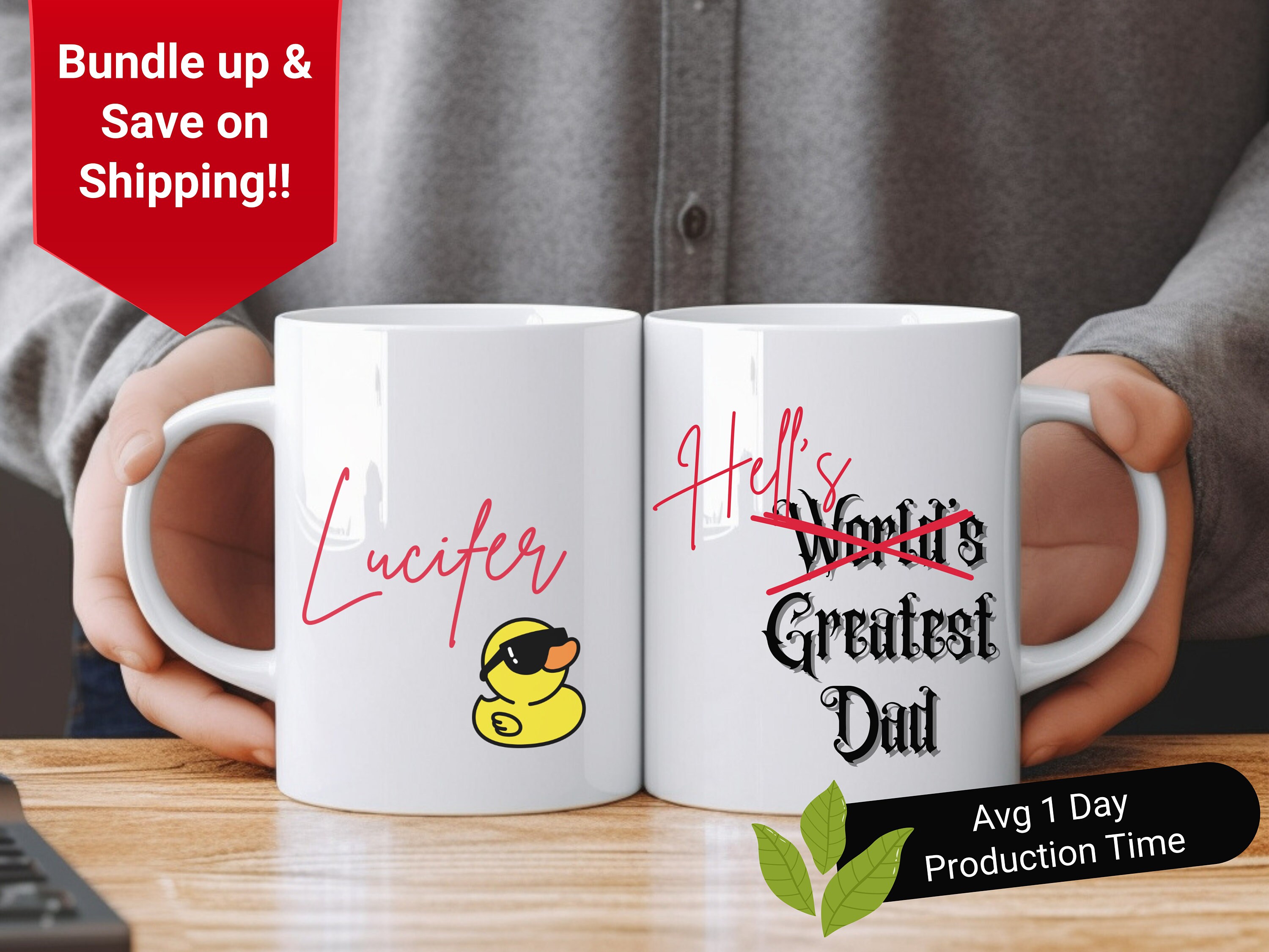 Lucifer Morningstar Hells Greatest Dad Coffee Mug Gift for Fathers Day ...