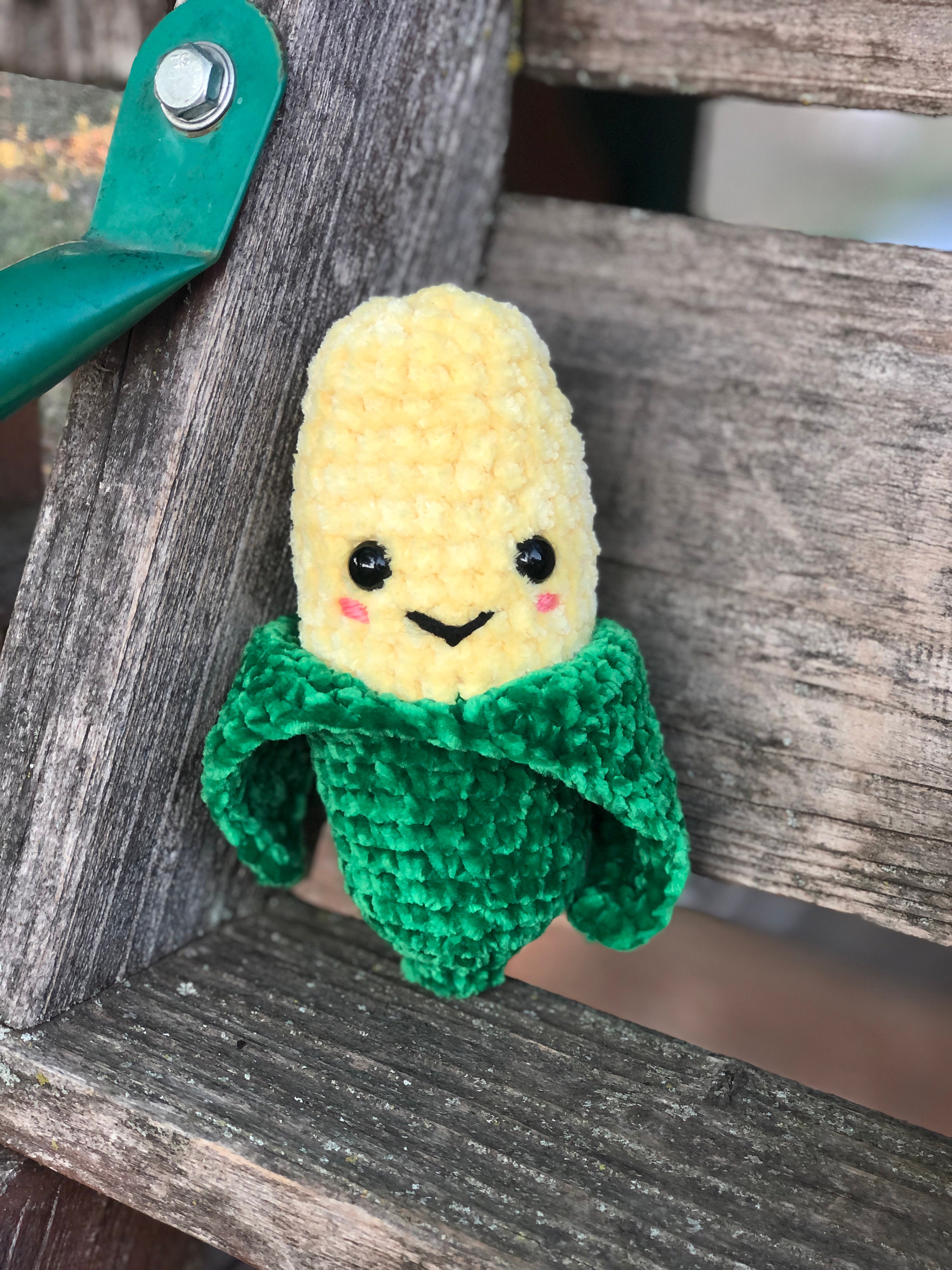 Small Crochet Corn Plushie Single Ear of Corn - Etsy