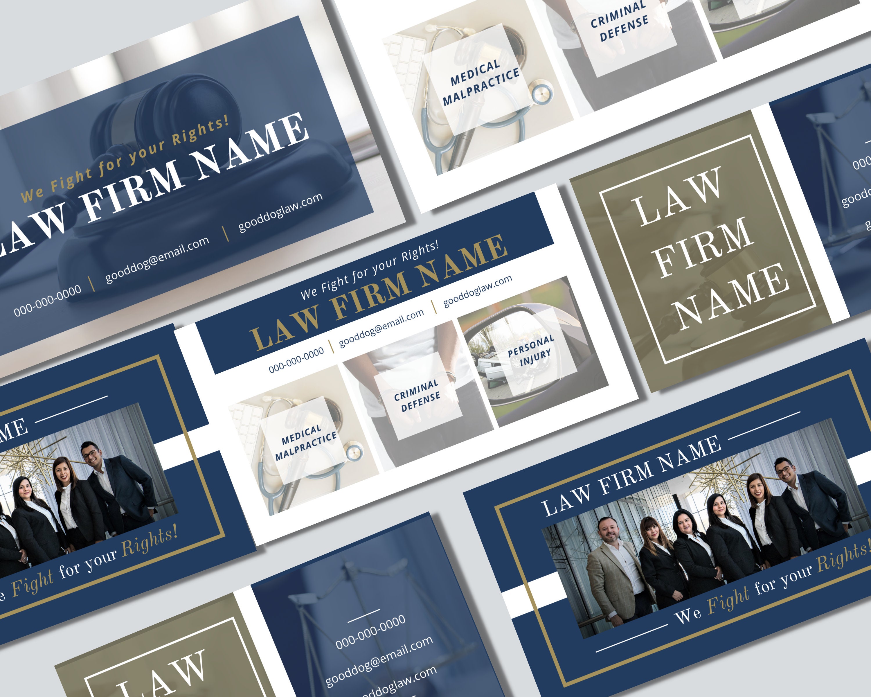 Lawyer Facebook Cover Canva Template Law Firm Social Media - Etsy