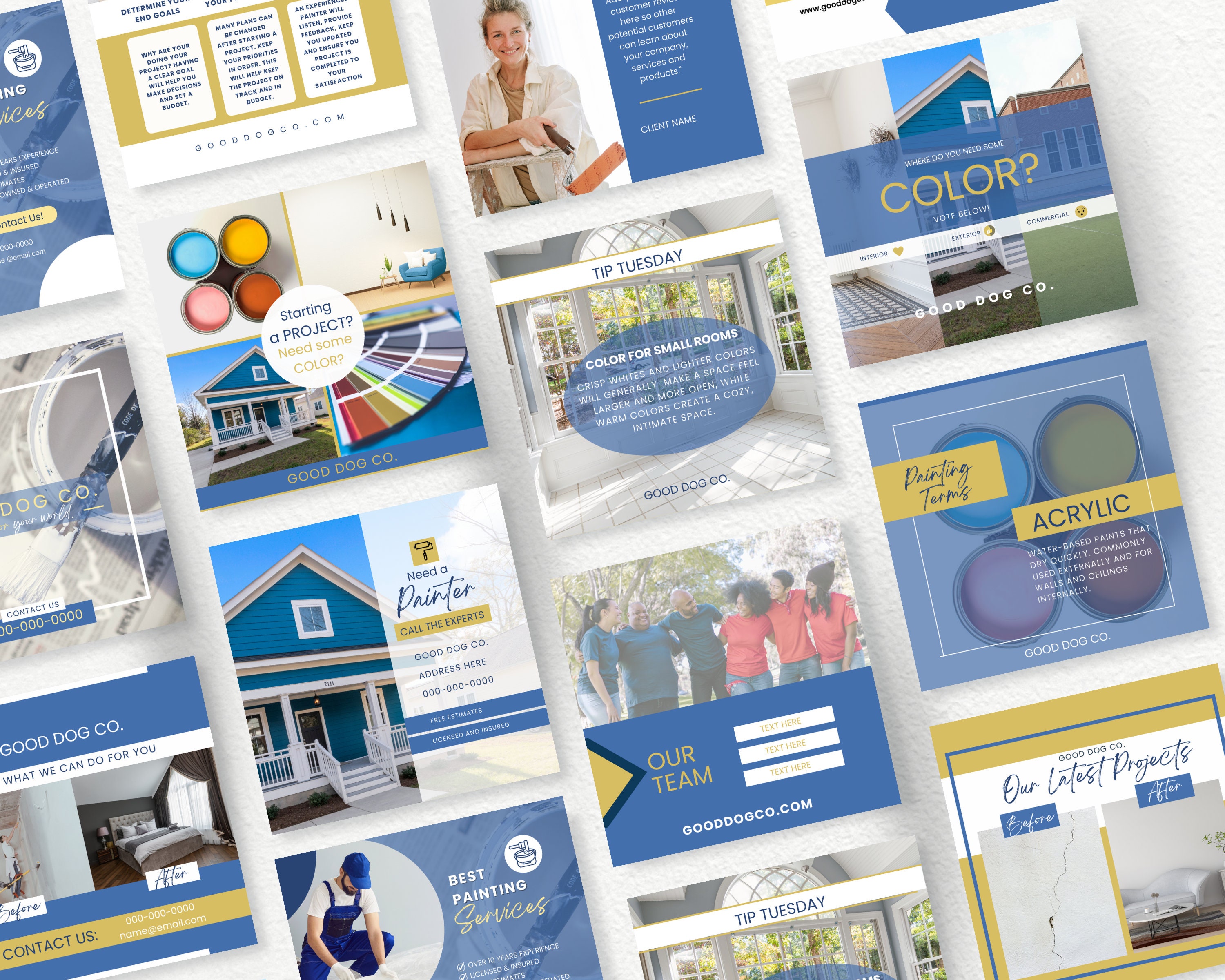 Painter Templates Social Media Posts - Etsy