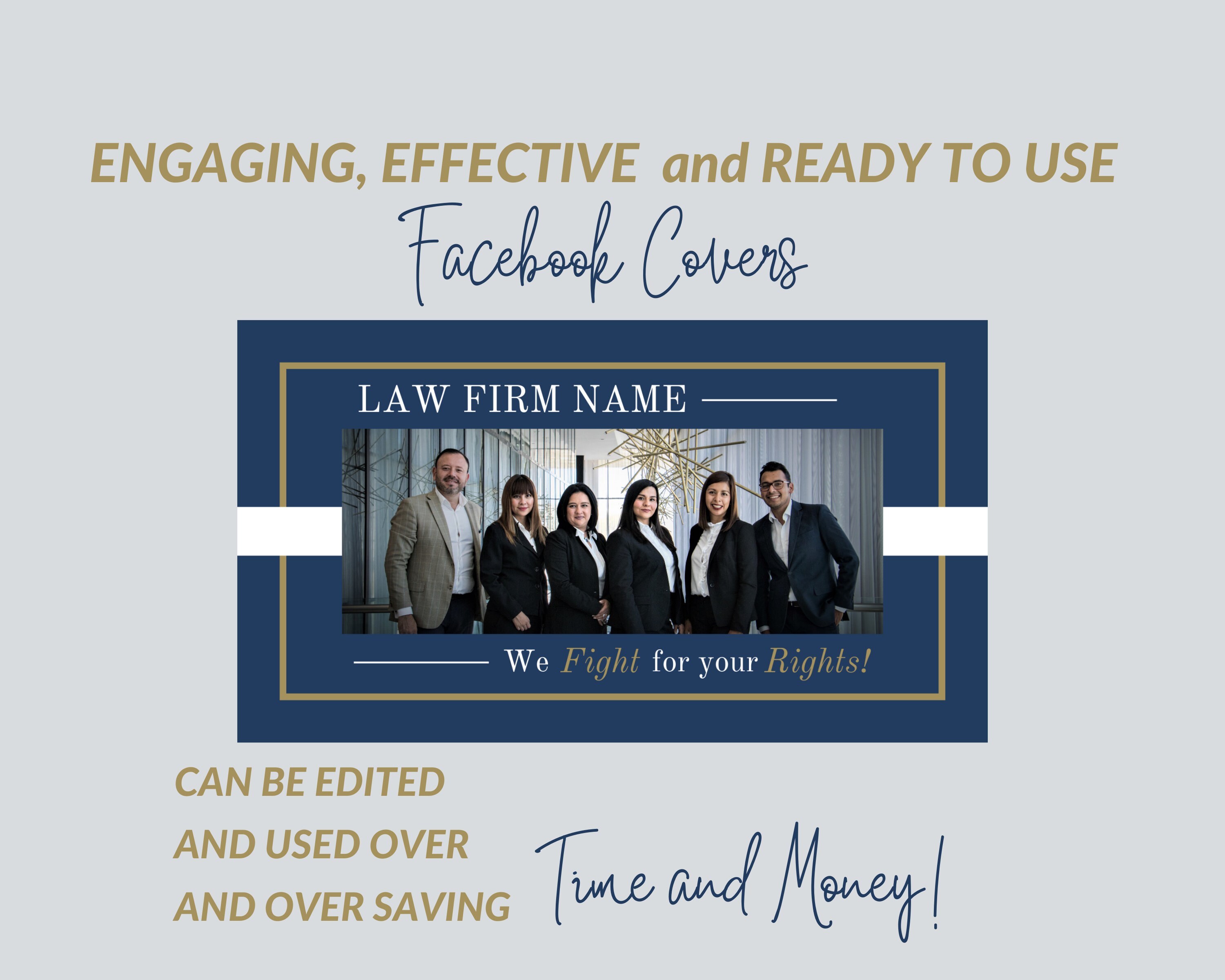 Lawyer Facebook Cover Canva Template Law Firm Social Media - Etsy