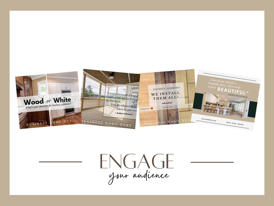 Contractor Social Media Posts - Etsy