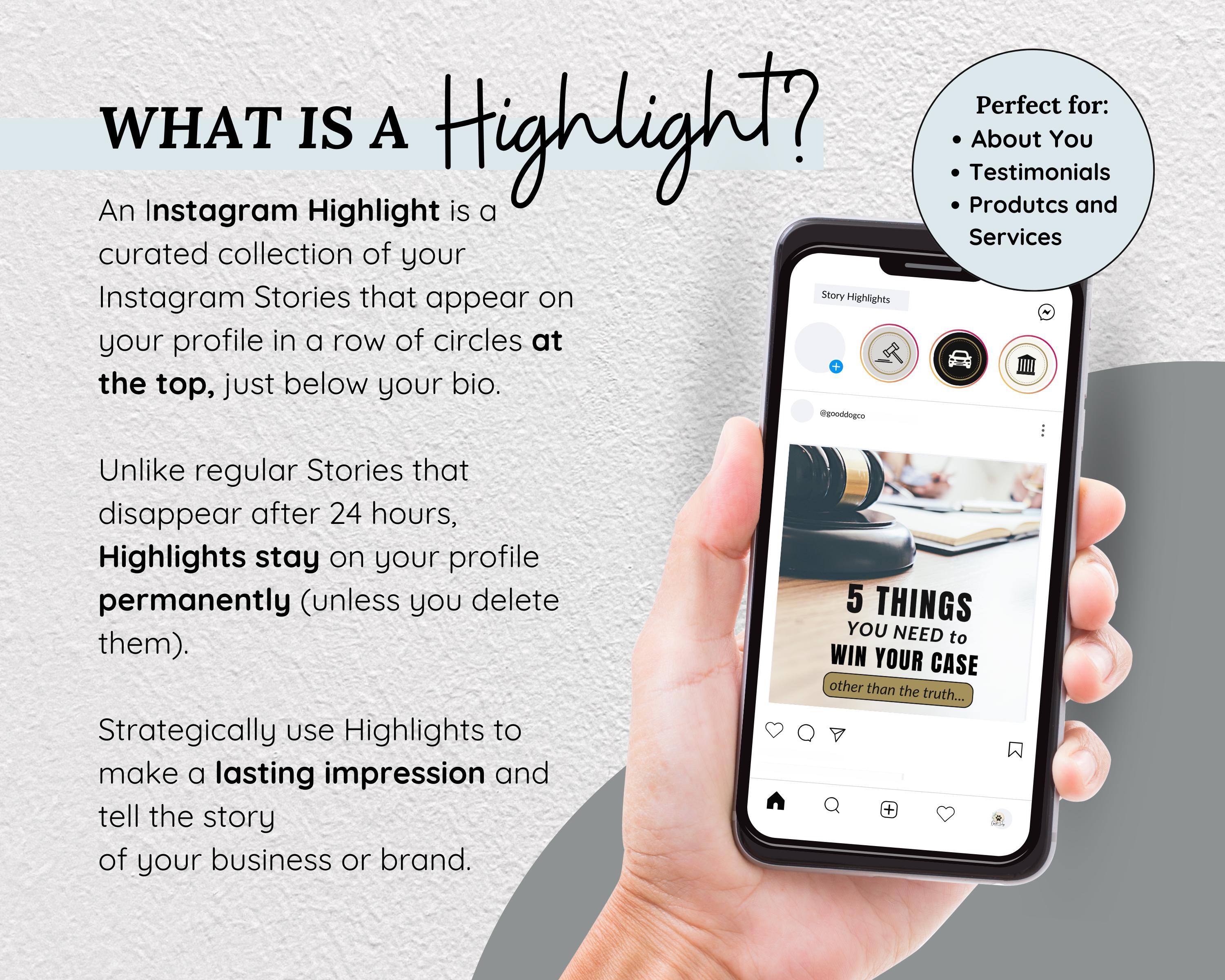 Lawyer Highlight Covers, IG Highlights, Law Firm Social Media ...