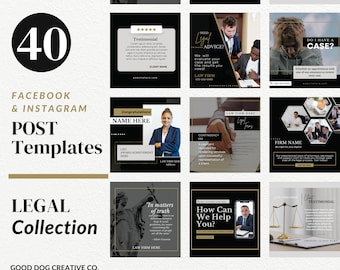 Law Firm Social Media Templates, Lawyer Facebook Post, Attorney ...