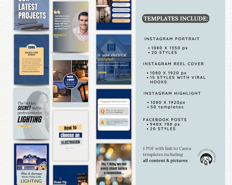 Electrician Social Media Posts, Electrical Instagram Reel Covers With ...