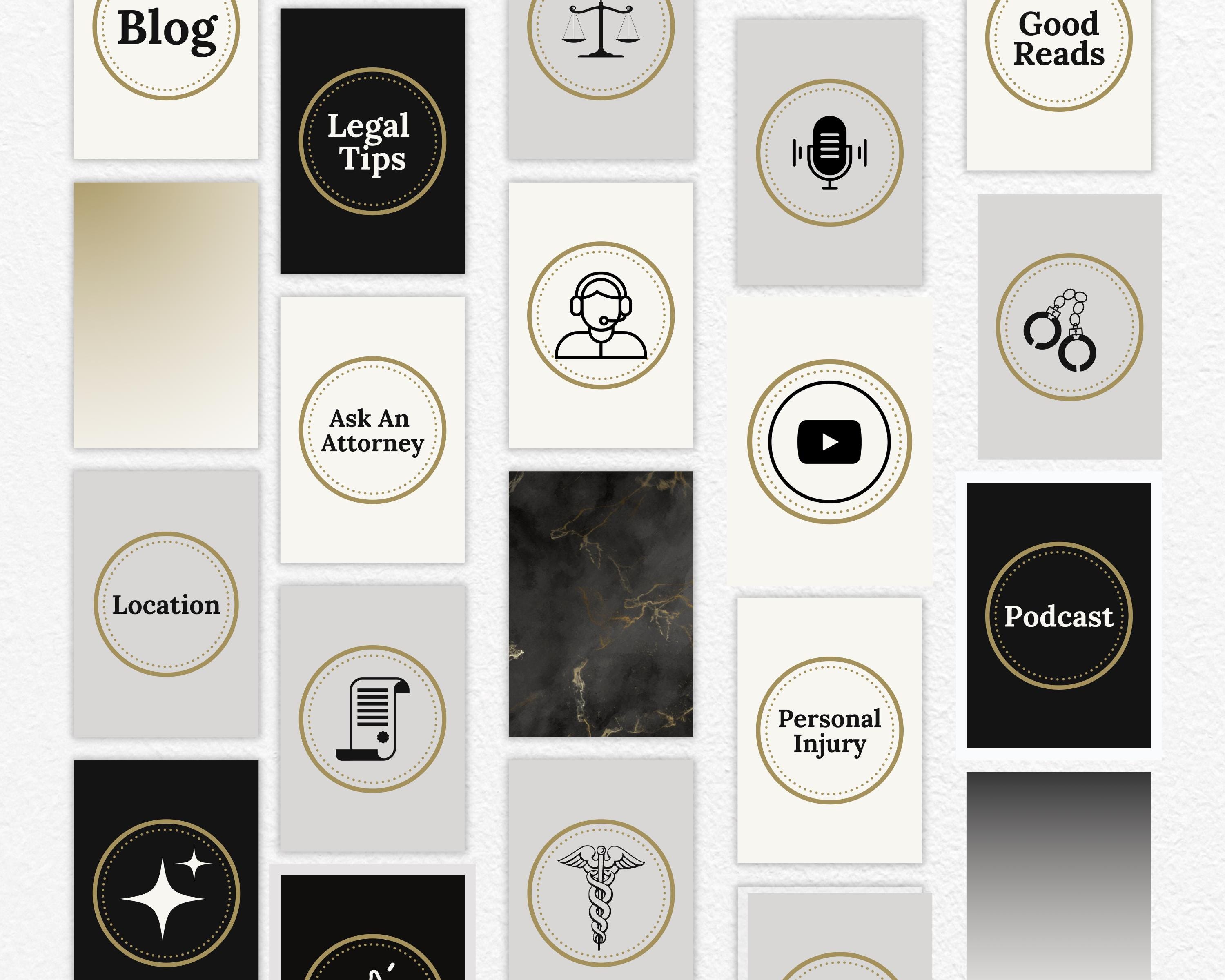 Lawyer Highlight Covers, IG Highlights, Law Firm Social Media ...