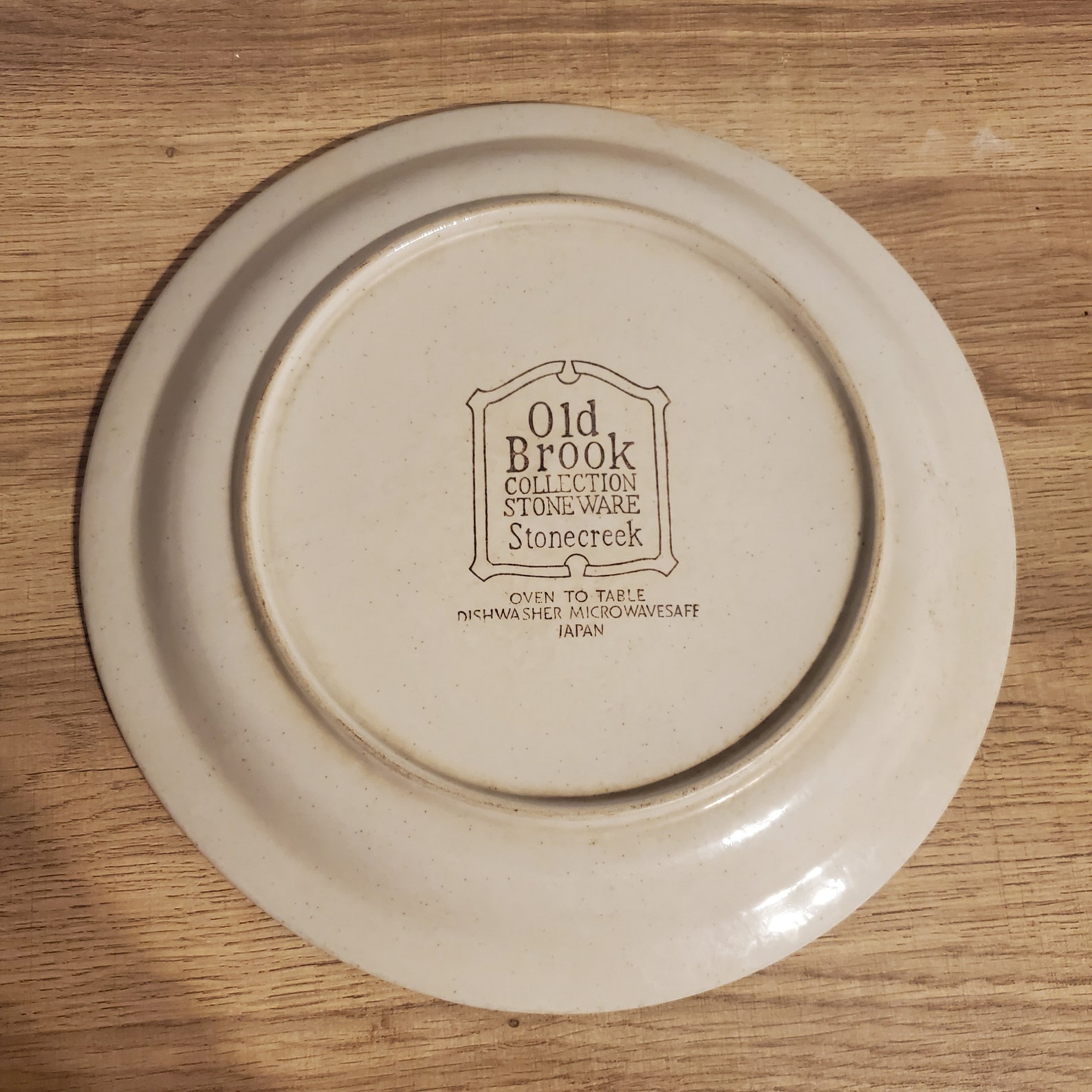 Vintage 1970's Old Brook Collection Stoneware 10 1/2" Dinner Plates ...