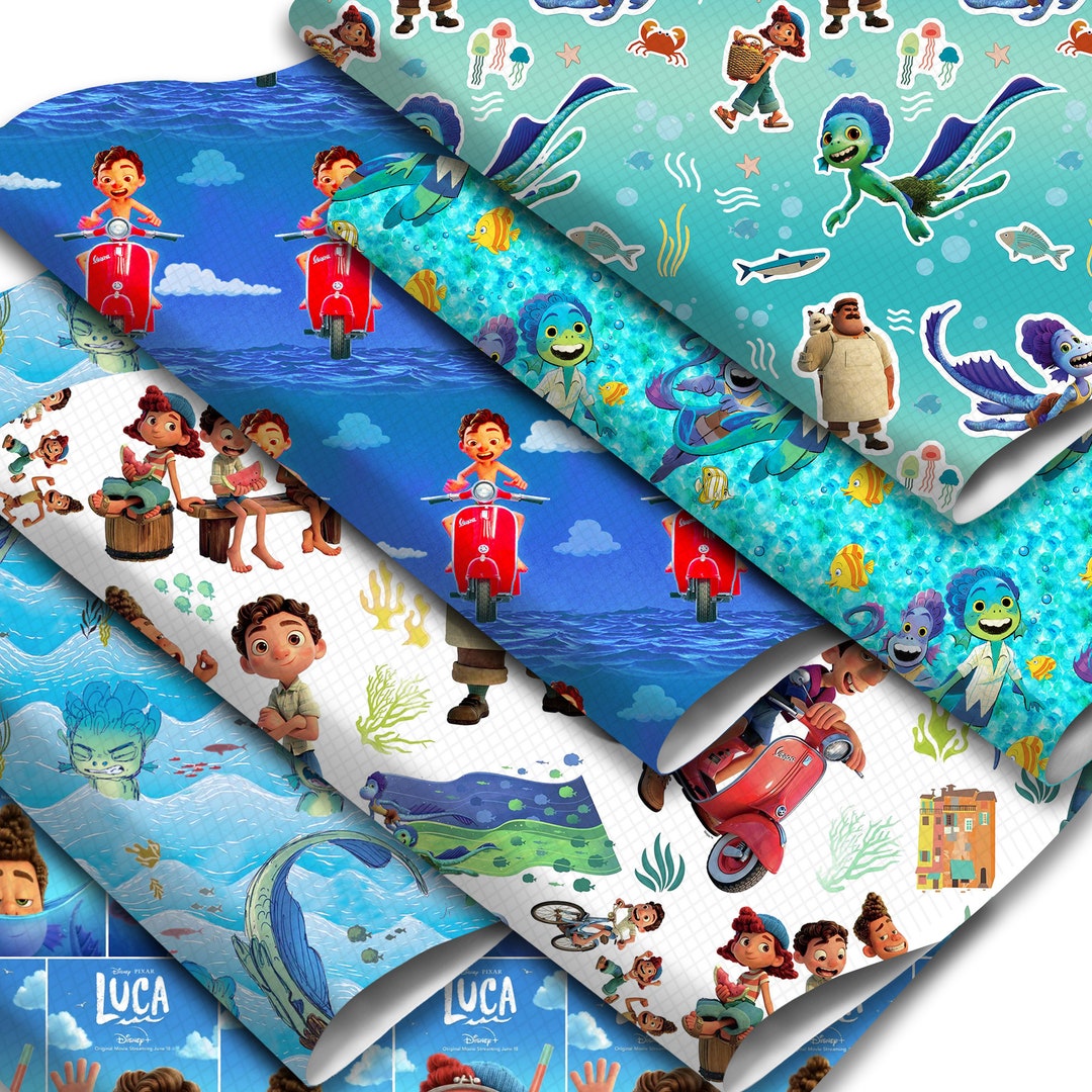 7.7x12.9 Inch Cartoon Luca Summer Faux Leather Sheets DIY Earring Hair ...