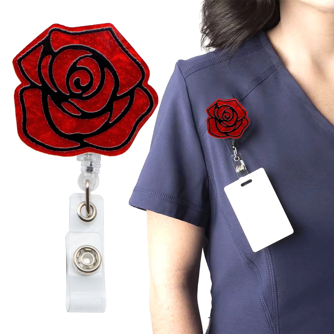 Retractable Badge Reel Funny Nurse Badge Holders ID Badge Clips Warmer ...