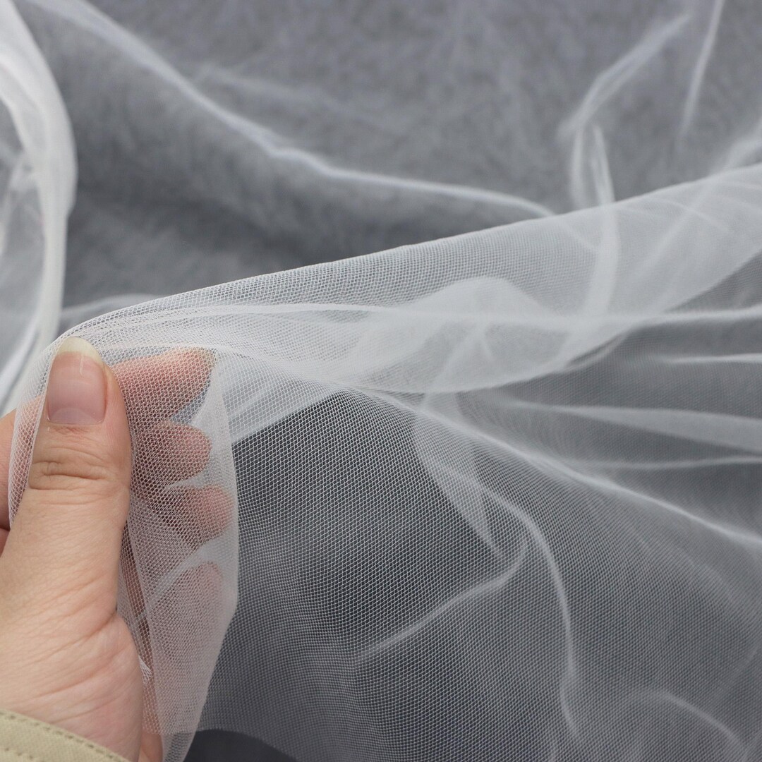 Pre-cut 1pc White Mesh Gauze Fabric-62.99x19.68inch(160x50cm) Gauze ...