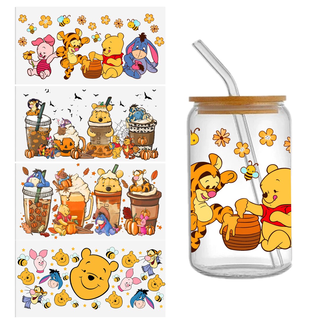 16oz Libbey Glass Can Tumbler Sublimation Design Waterproof Dtf Sticker