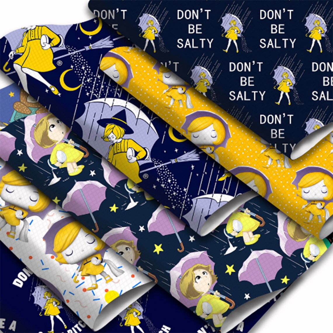 7.7x12.9 Inch Cute Cartoon Morton Little Girl With Umbrella - Etsy