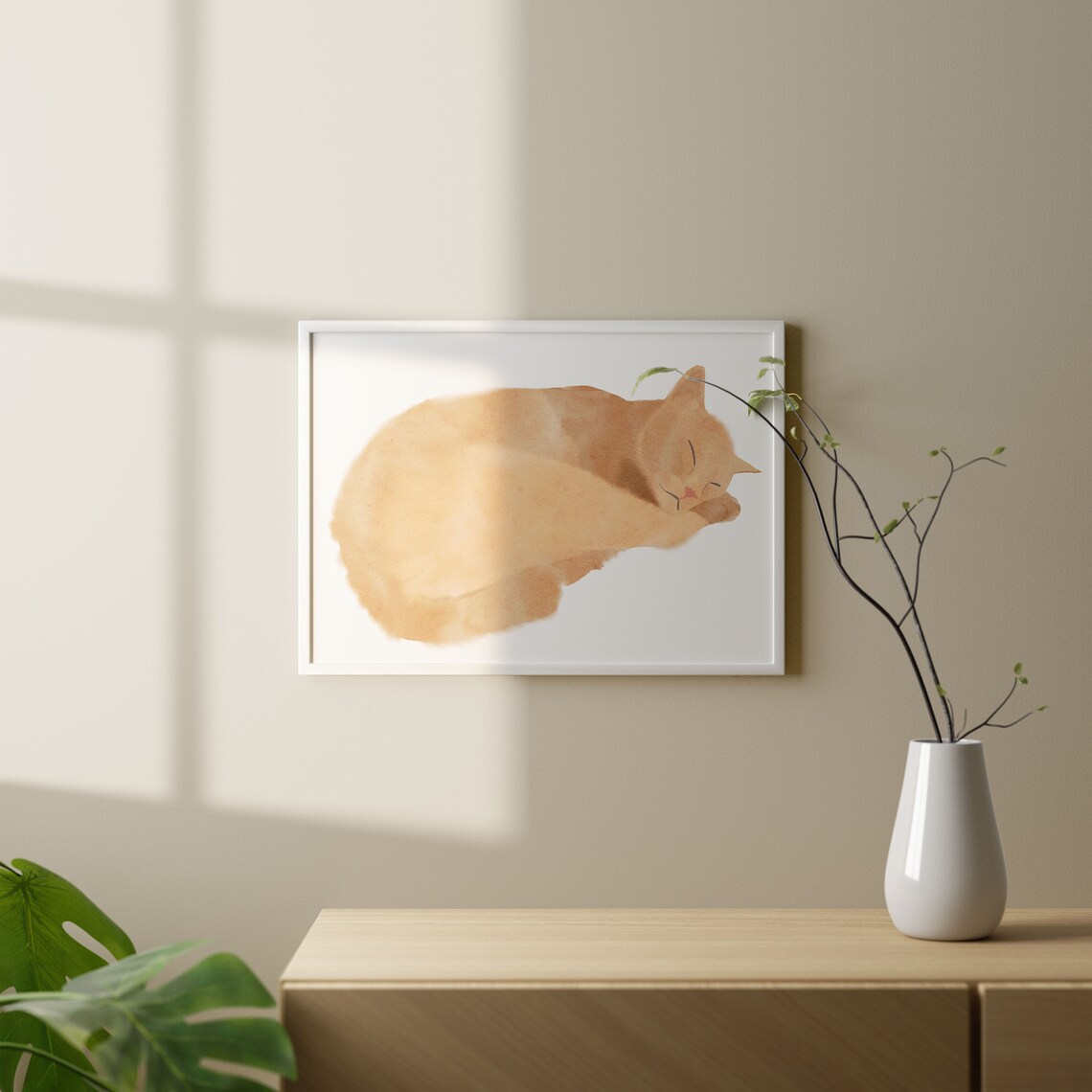 Cat Printable Art Cat Only - Cat Series 03 - Etsy