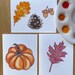 Watercolor Fall Notecards Hand Painted Set of 3 Fall Watercolor Prints ...