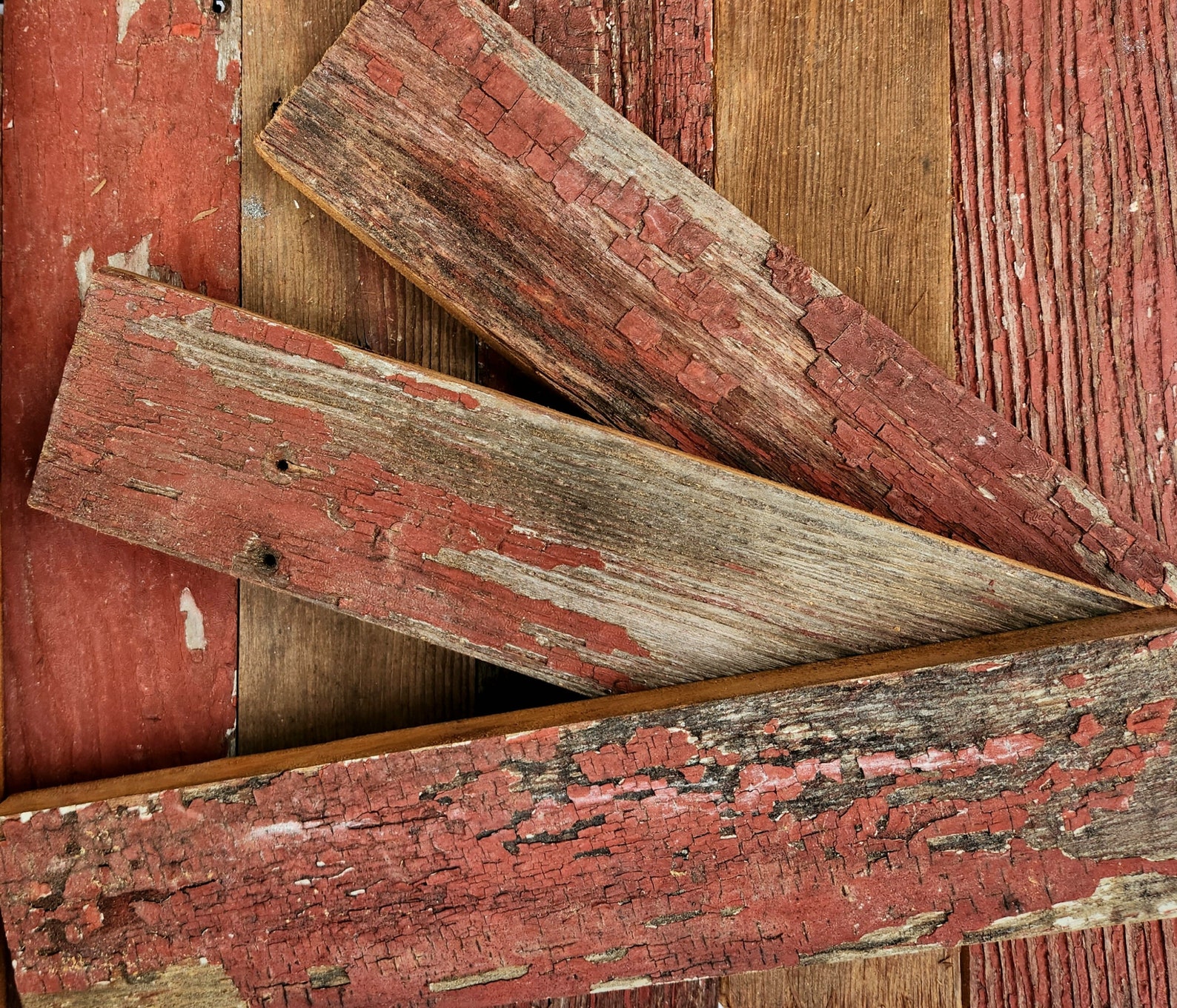 Reclaimed Barn Wood Weathered Red 24 Pieces - Etsy