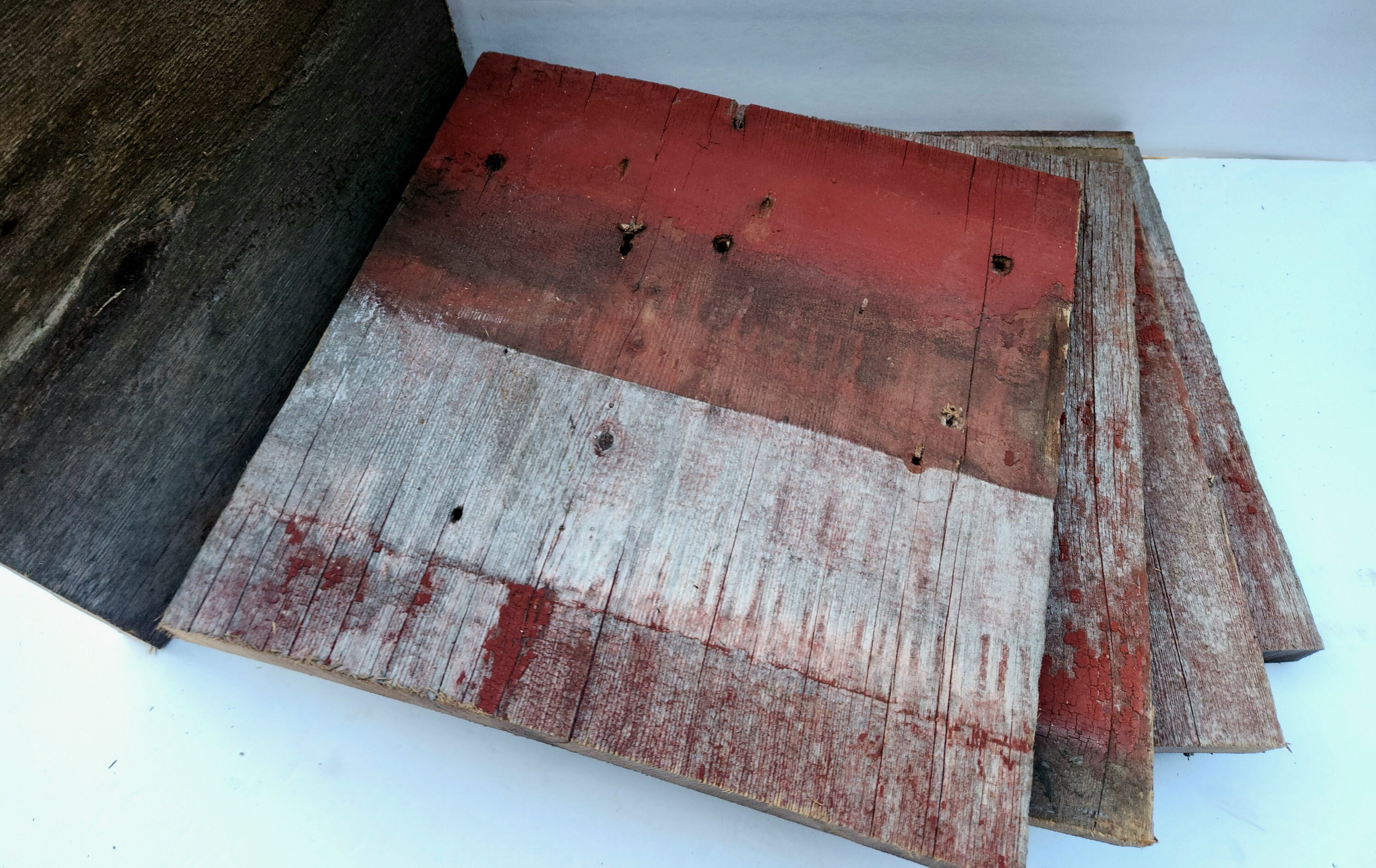 Reclaimed Wood Traditional Barnwood Boards 5 Pieces 12"x12" - Etsy
