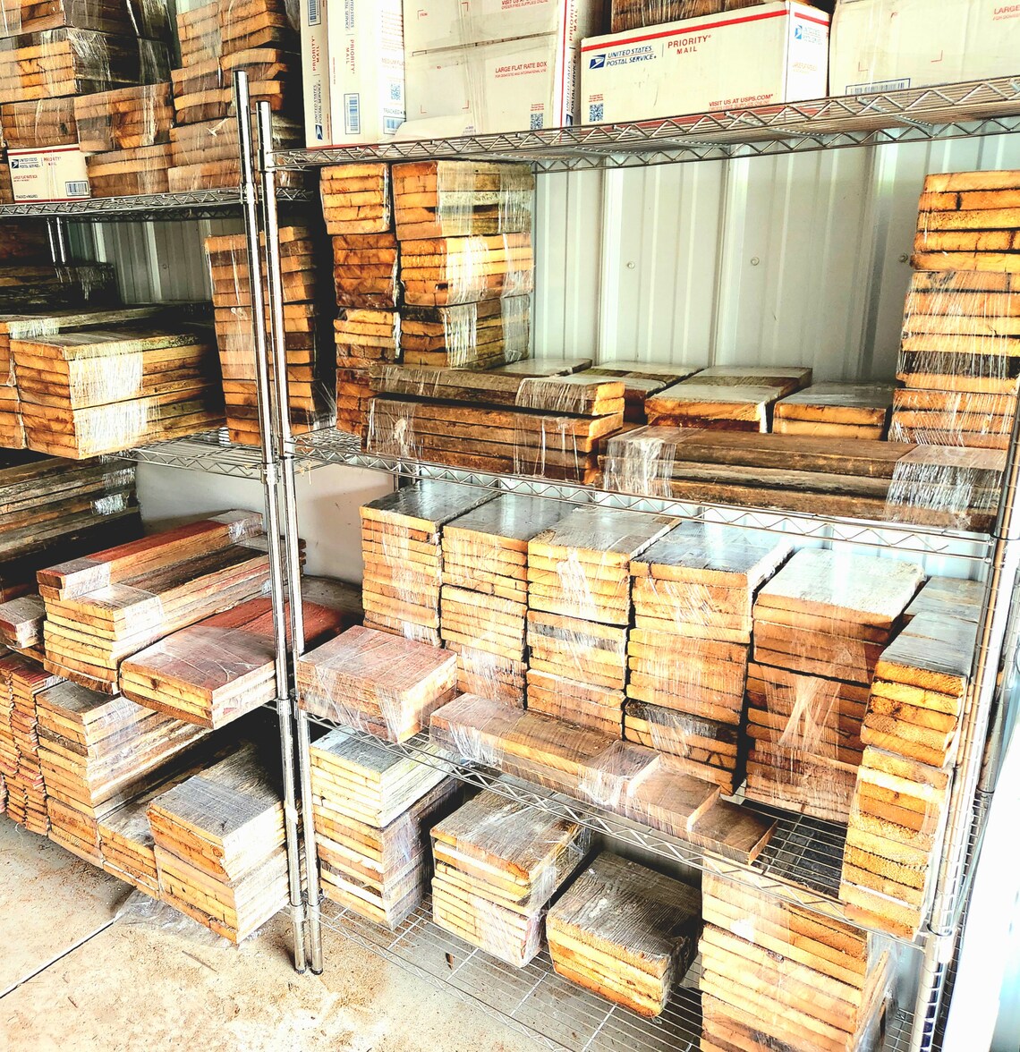 Reclaimed Wood Board 5 Pack Weathered Barnwood 12x12 - Etsy