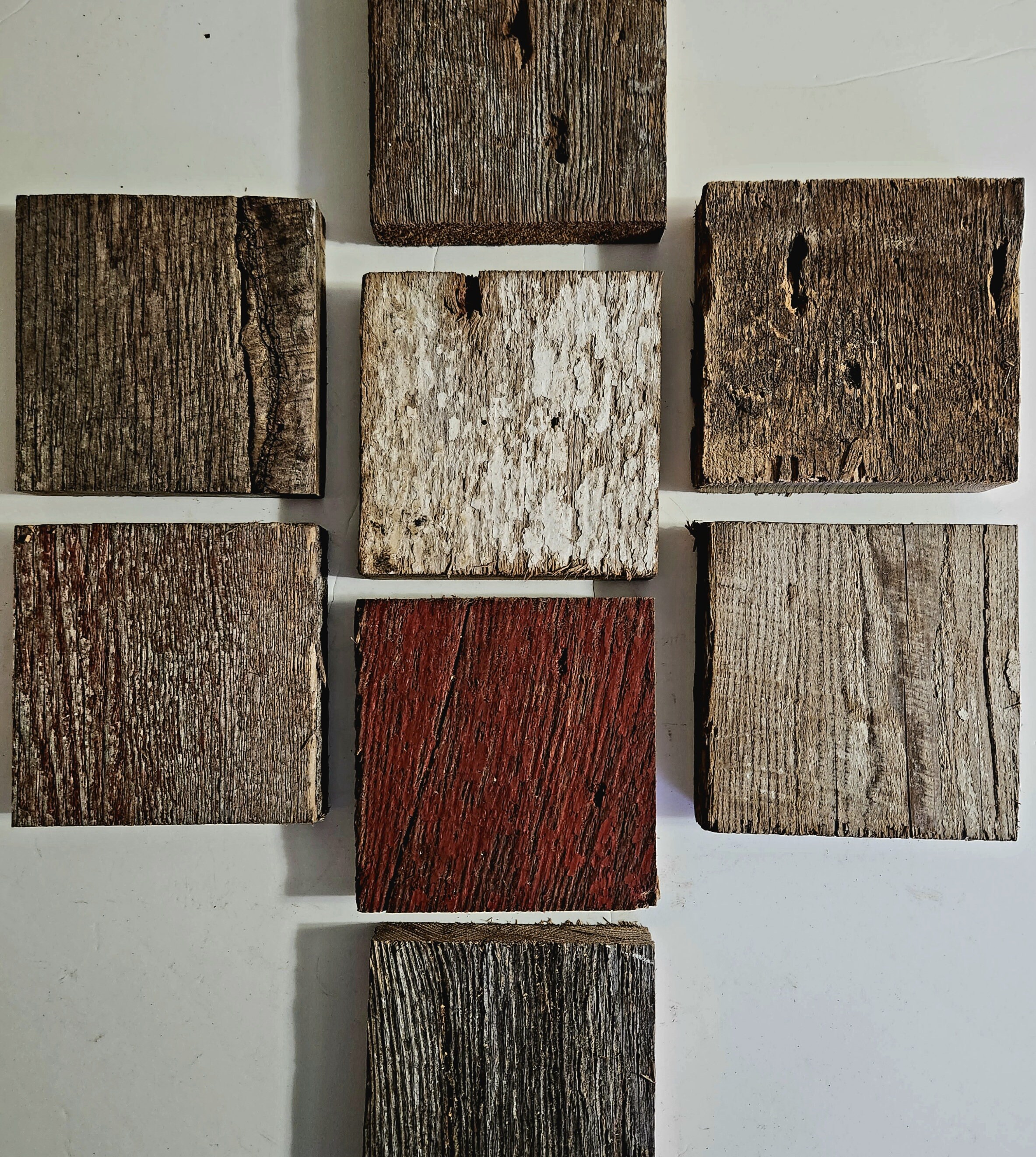 Reclaimed Barn Wood Blocks Craft Tiles - Etsy