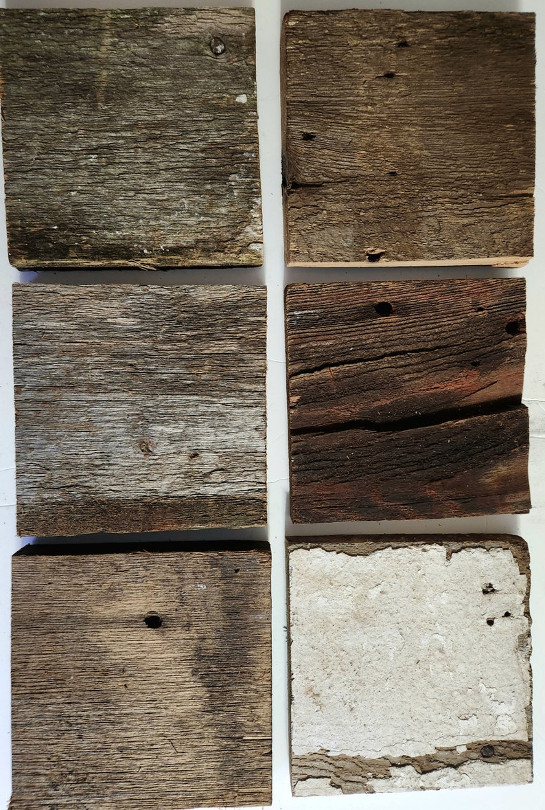 Reclaimed Wood Blocks Barn Wood Tiles Vintage Barnwood - Etsy