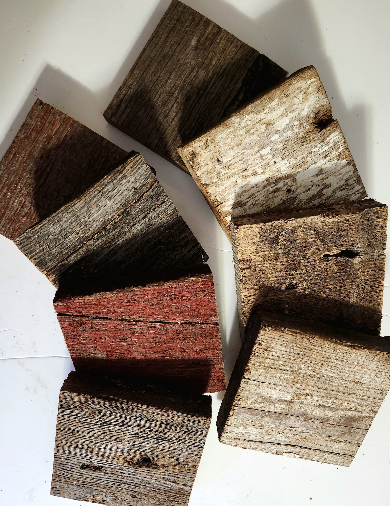 Reclaimed Barn Wood Blocks Craft Tiles - Etsy