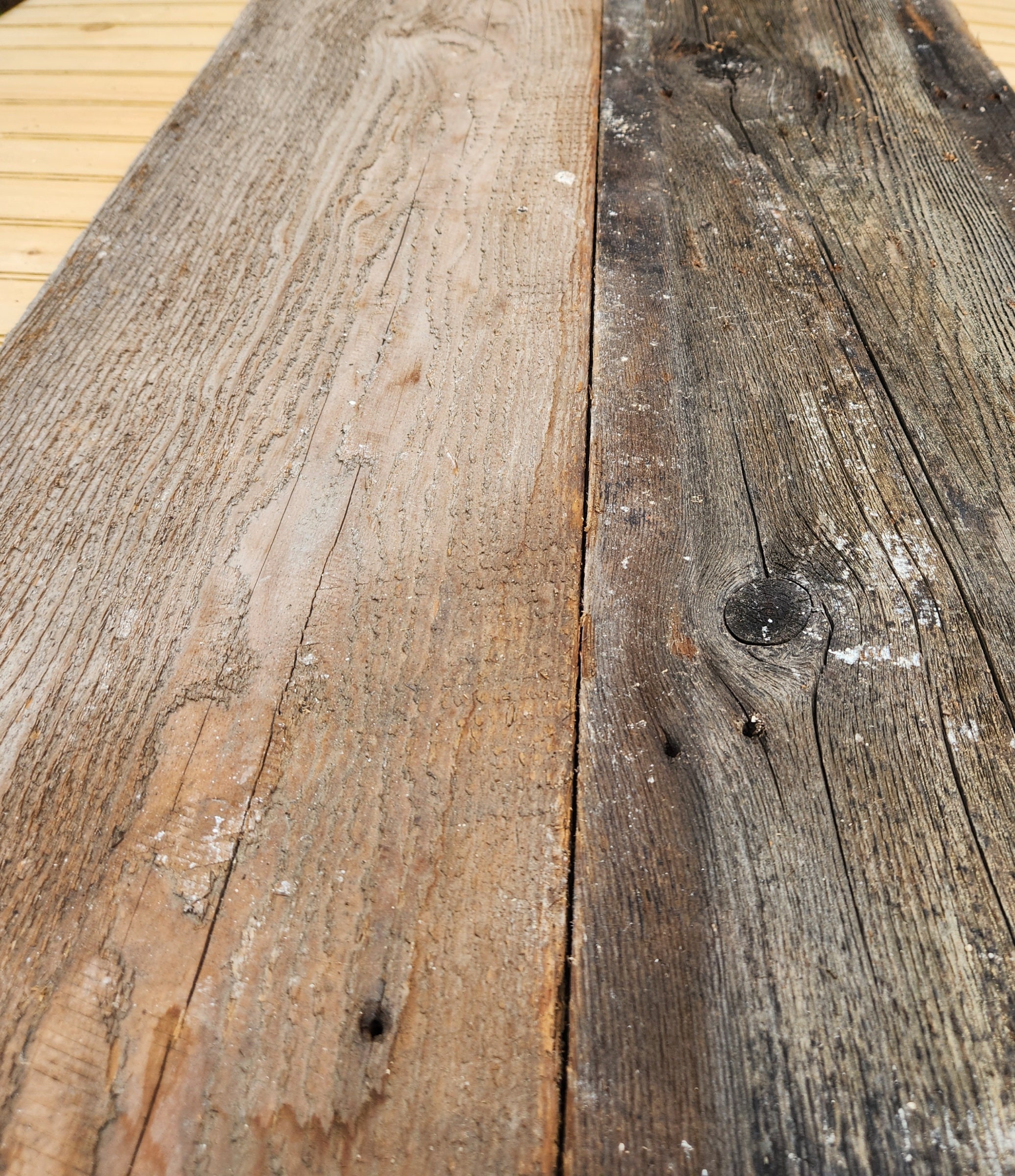 Reclaimed Wood Barn Planks Salvaged Boards 2 Pieces 10"x36" - Etsy