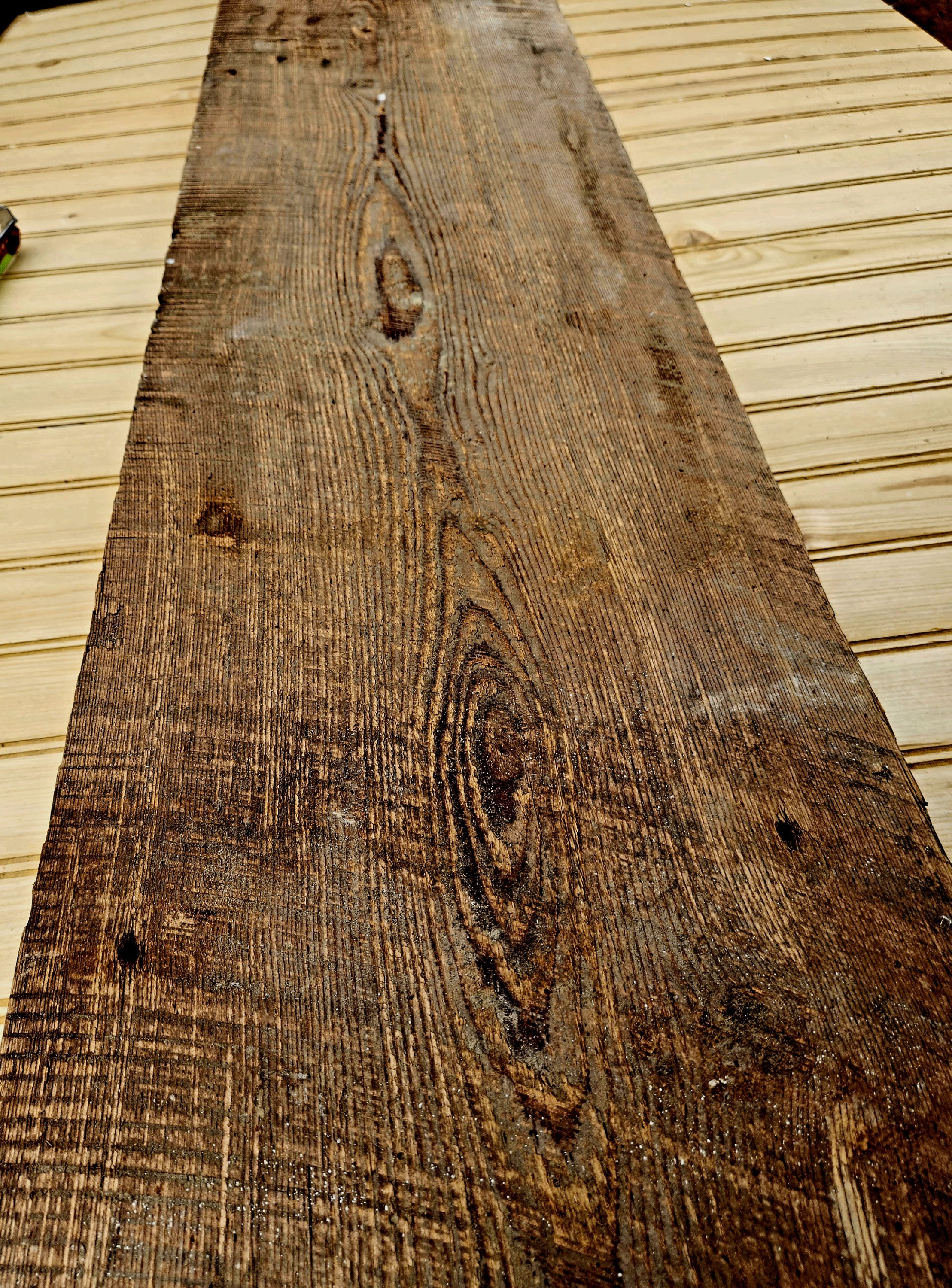 Reclaimed Wood Wide 2 Thick Circle Sawn Barnwood Shelf Board - Etsy