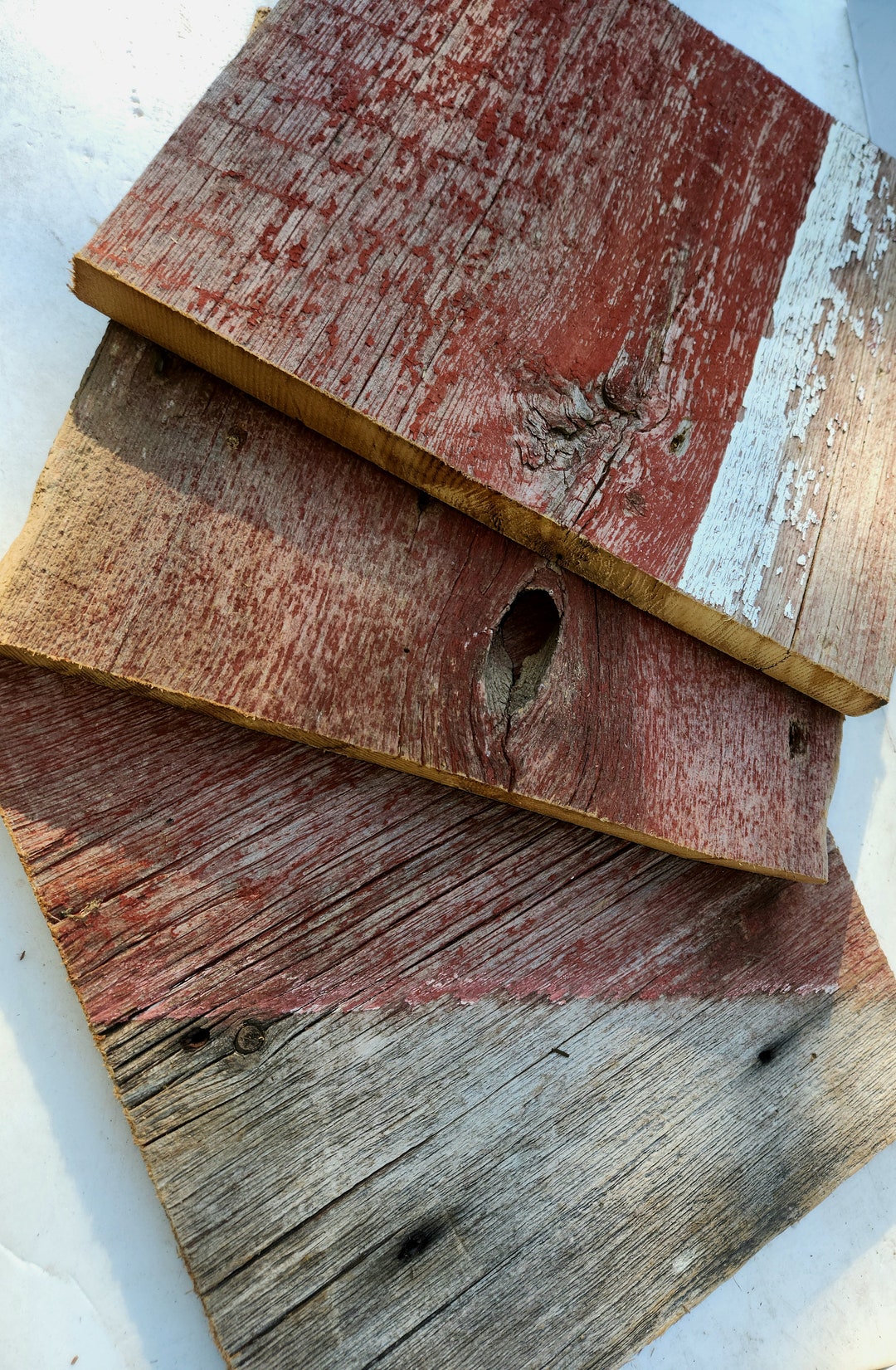 Reclaimed Wood Barn Board 3 Pieces Random Color Weathered Gray,faded ...