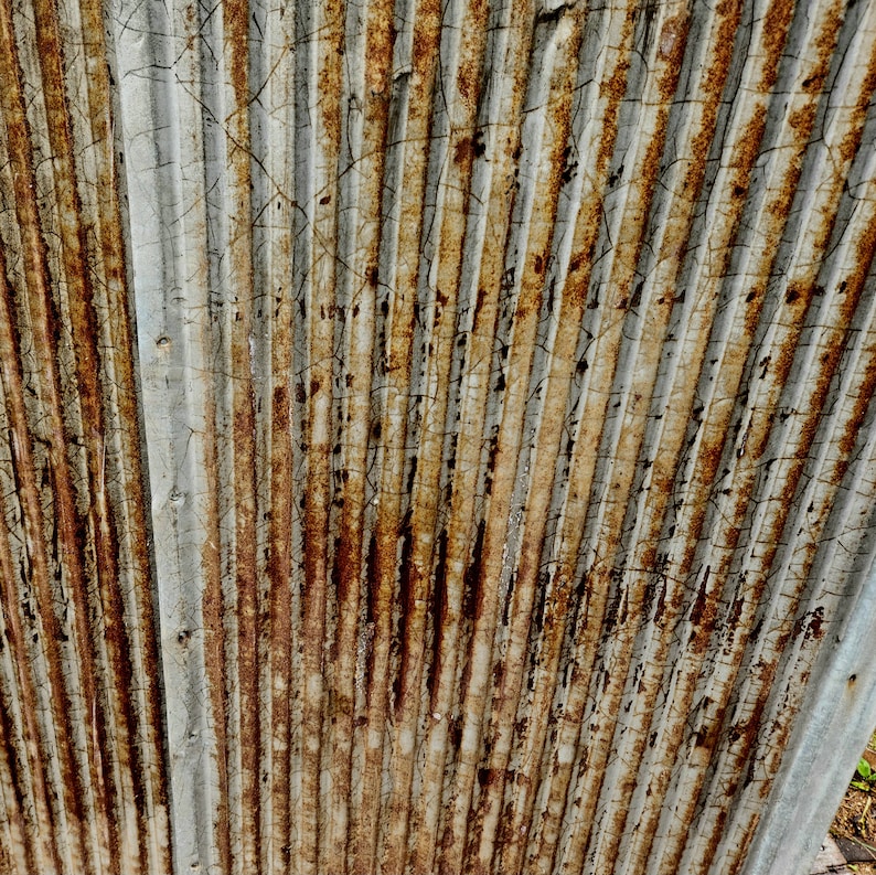 Rusty Corrugated Tin Salvaged Metal Barn Roof Vintage Patina - Etsy