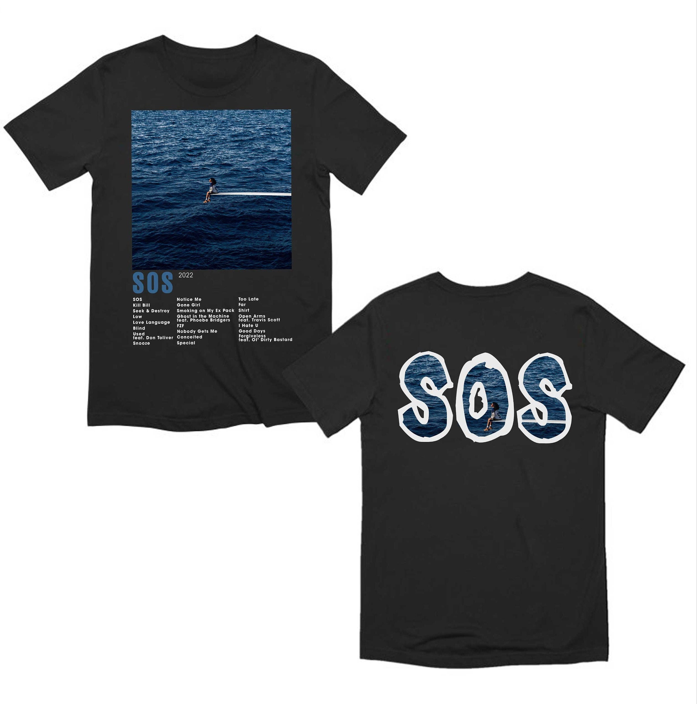Comfort Colors 2-Sided SZA SOS Tracklist Shirt sold by Gabriel Cruz ...