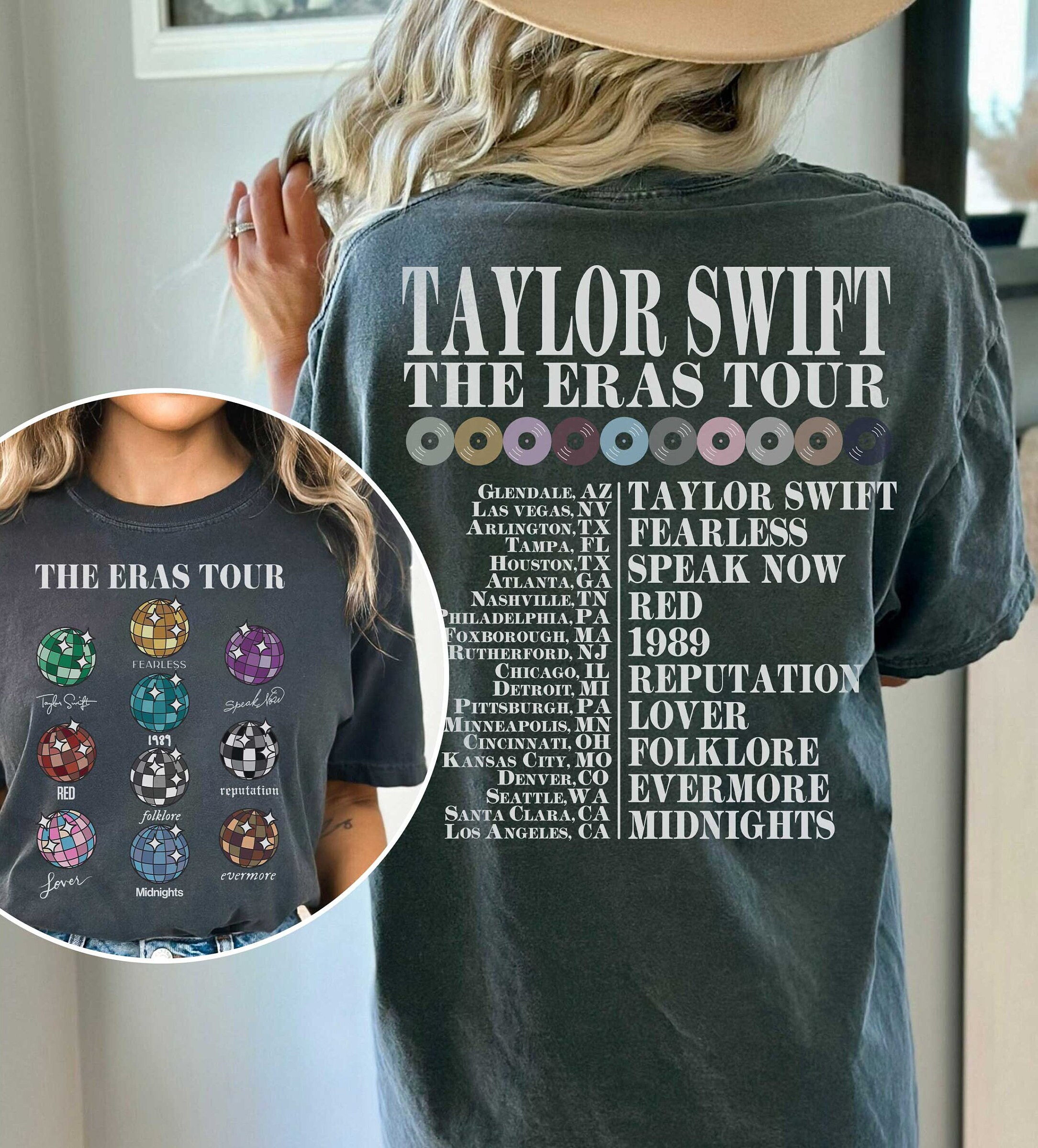 TS Eras Tour Merch, Vintage Retro The Eras Tour 2023 Shirt