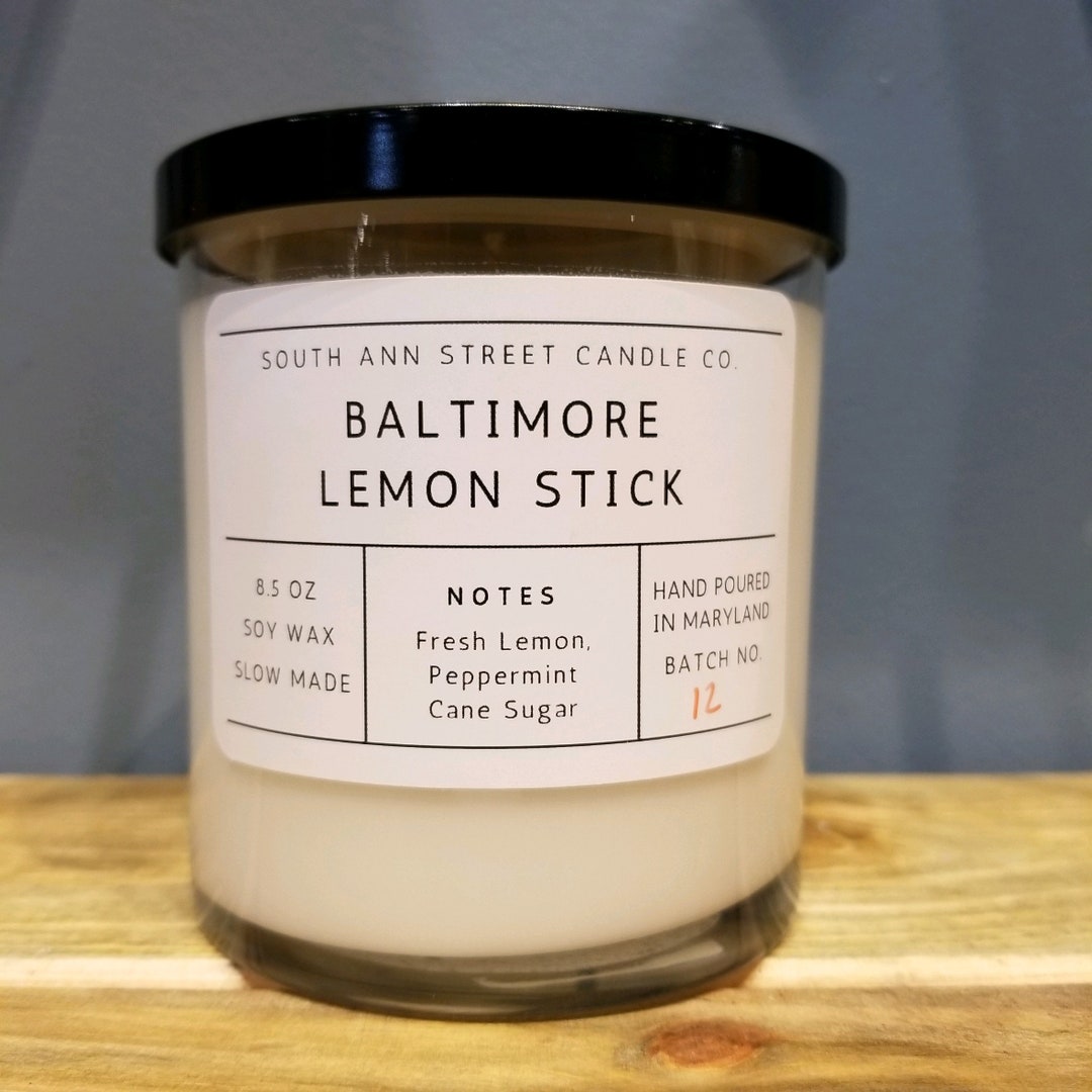Baltimore Lemon Stick Candle, Baltimore Gift, Holiday Gift, Christmas ...