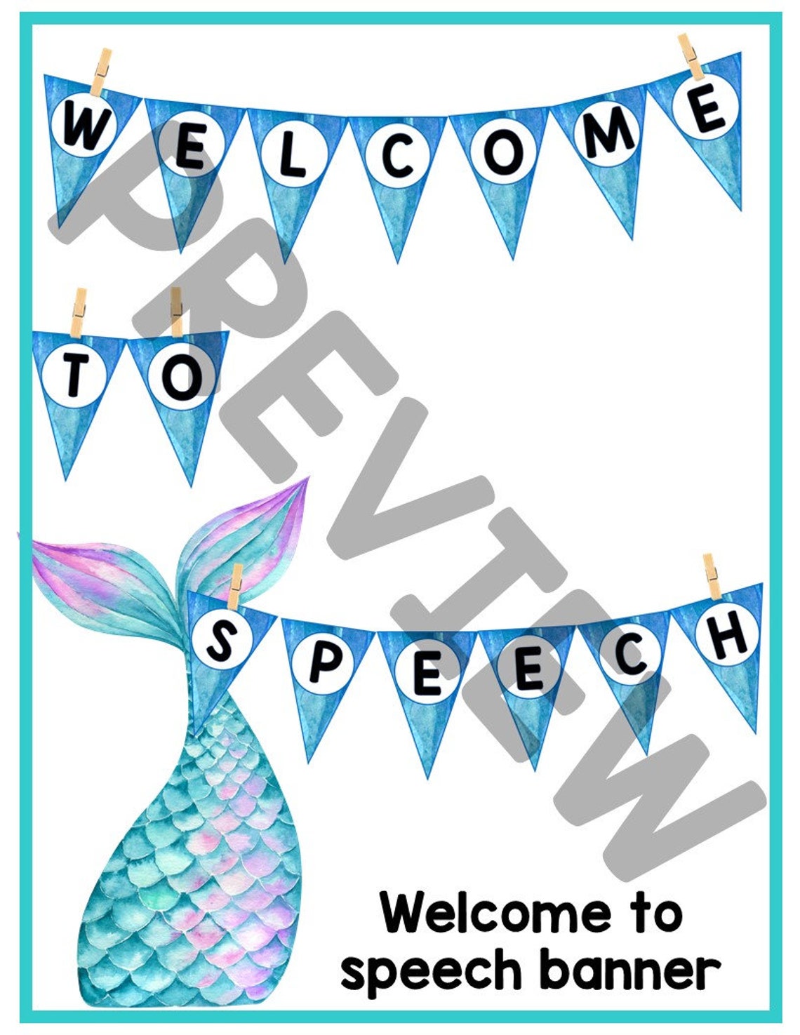 Speech Therapy Room Decor | Ocean Theme Under the Sea - Etsy
