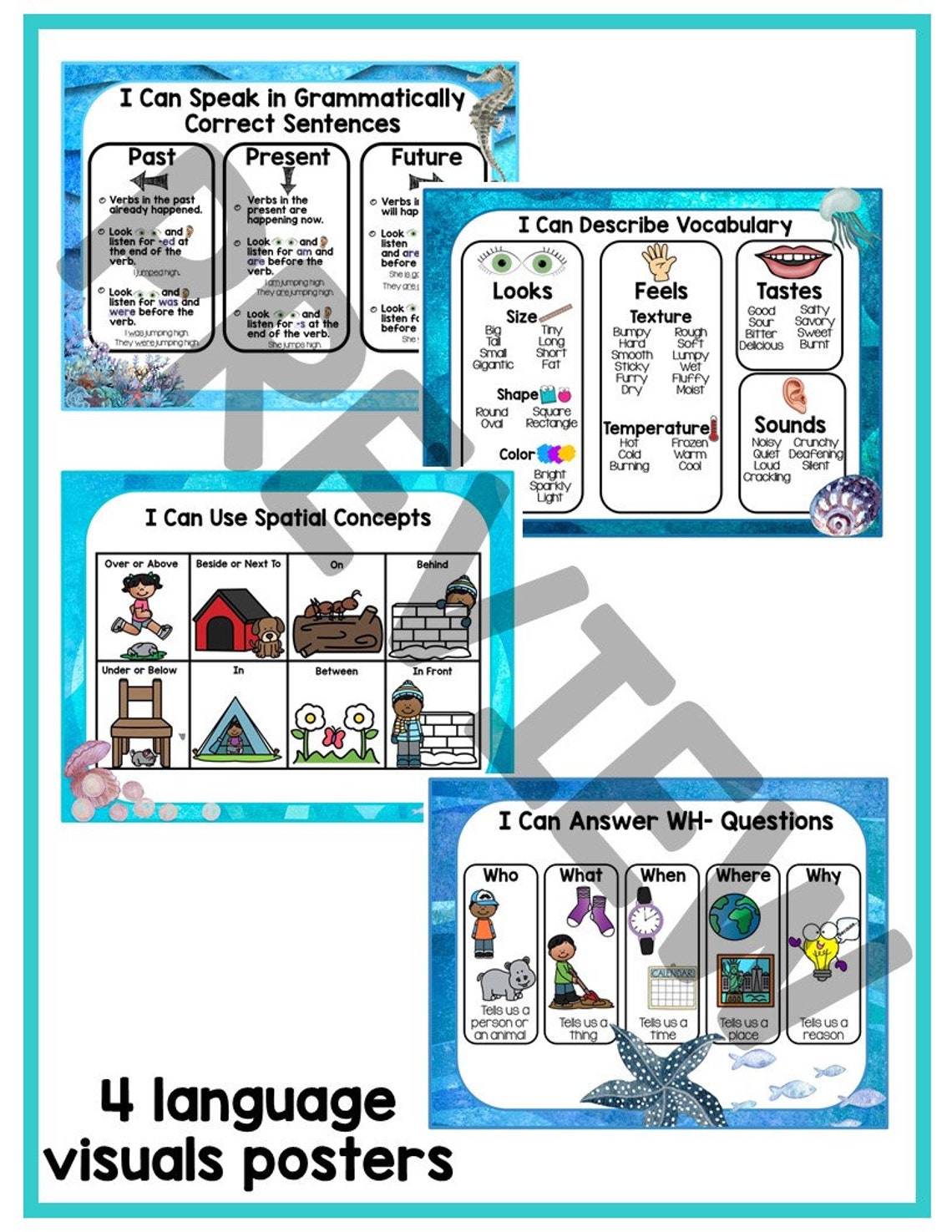 Speech Therapy Room Decor | Ocean Theme Under the Sea - Etsy