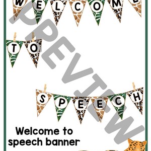 Speech Therapy Room Decor Language & Articulation Posters | Safari ...