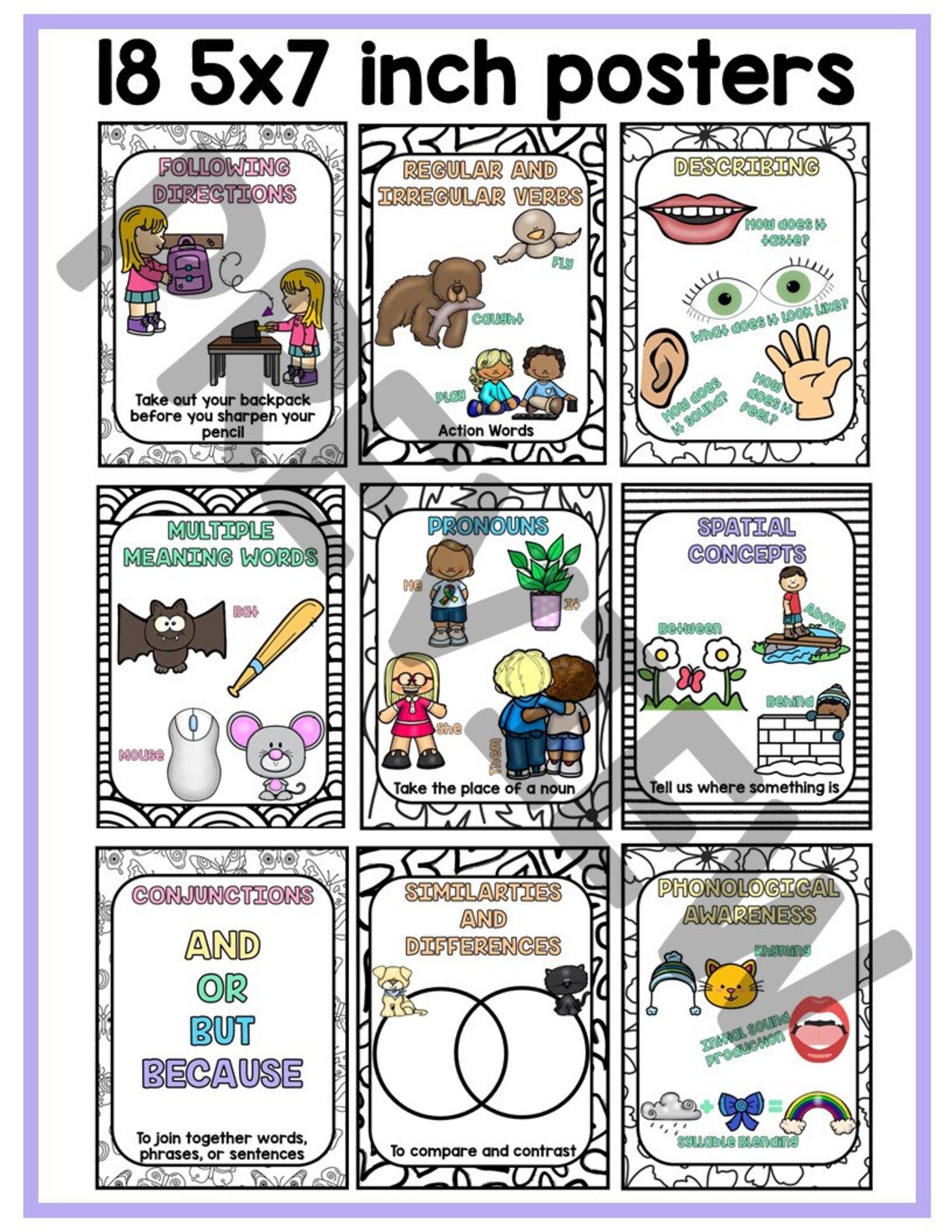 Speech Therapy Room Decor | Groovy Retro Pastels - Etsy