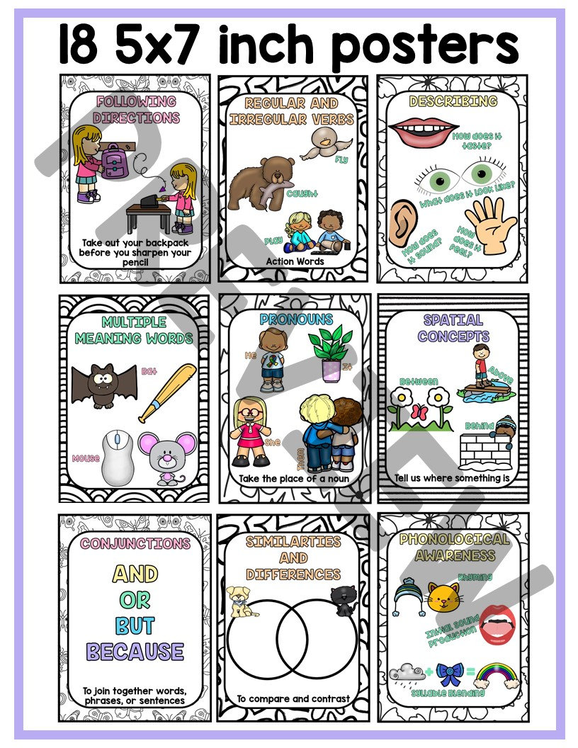 Speech Therapy Room Decor | Groovy Retro Pastels - Etsy