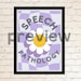 Speech Therapy Room Posters Girly Wall Decor - Etsy