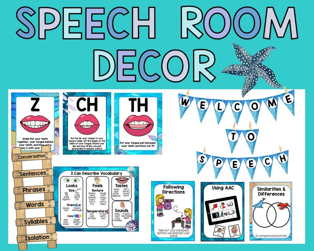 Speech Therapy Room Decor | Ocean Theme Under the Sea - Etsy
