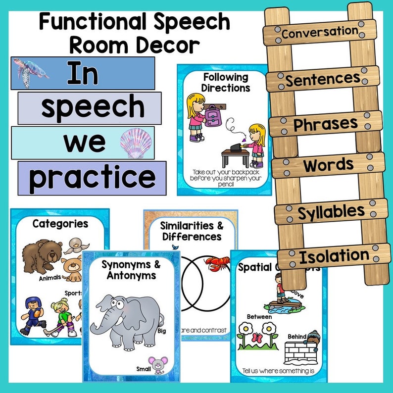 Speech Therapy Room Decor | Ocean Theme Under the Sea - Etsy