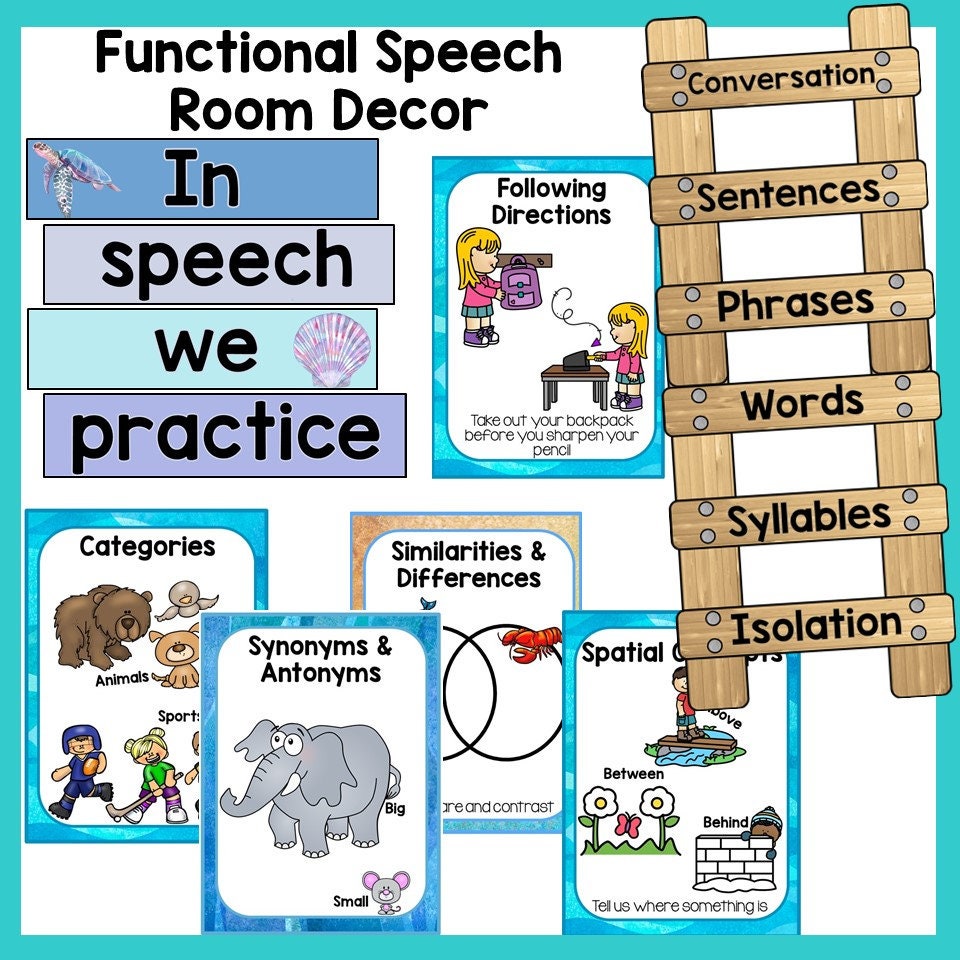 Speech Therapy Room Decor | Ocean Theme Under the Sea - Etsy