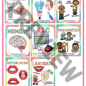 Domains of Speech Language Pathology Posters - Glitter Varsity Patch ...