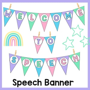 Speech Therapy Room Decor | Groovy Retro Pastels - Etsy
