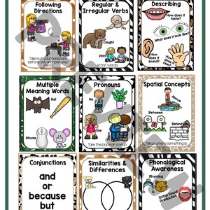 Speech Therapy Room Decor | Jungle Animals - Etsy